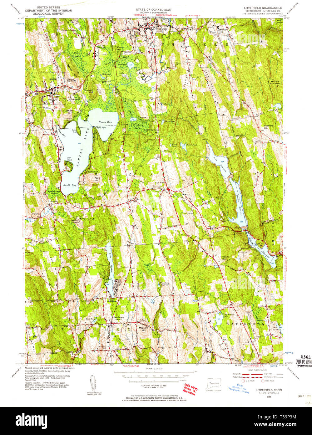 Map of litchfield hi-res stock photography and images - Alamy