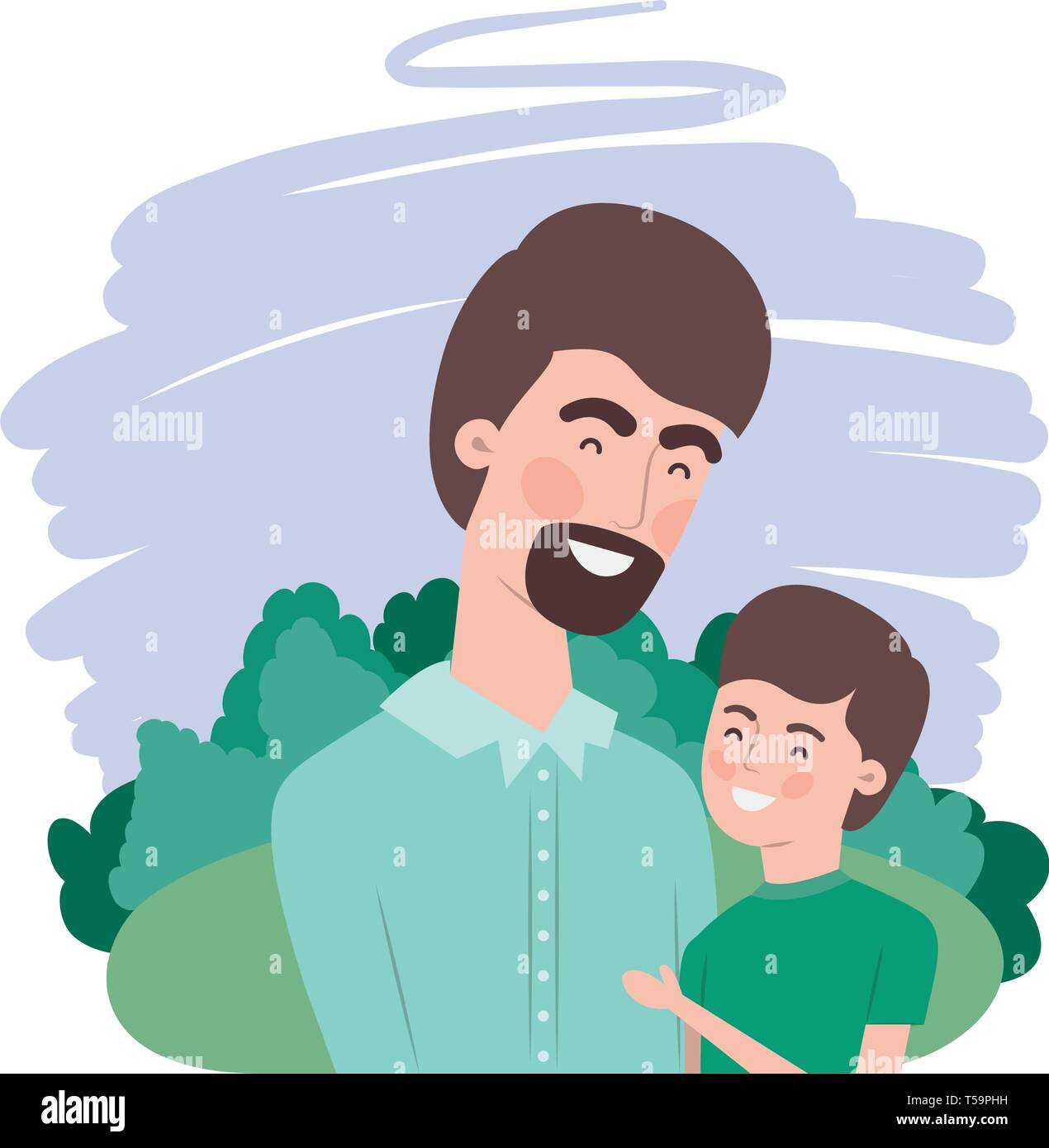 father with son avatar character Stock Vector Image & Art - Alamy