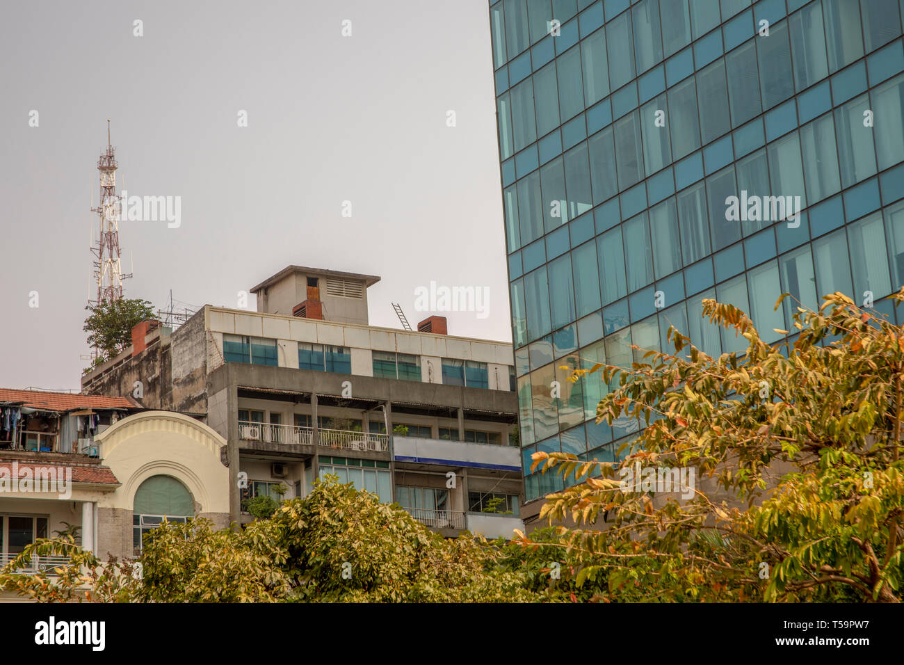 Ladder on rooftop on former US CIA headquarters where last evacuations ...