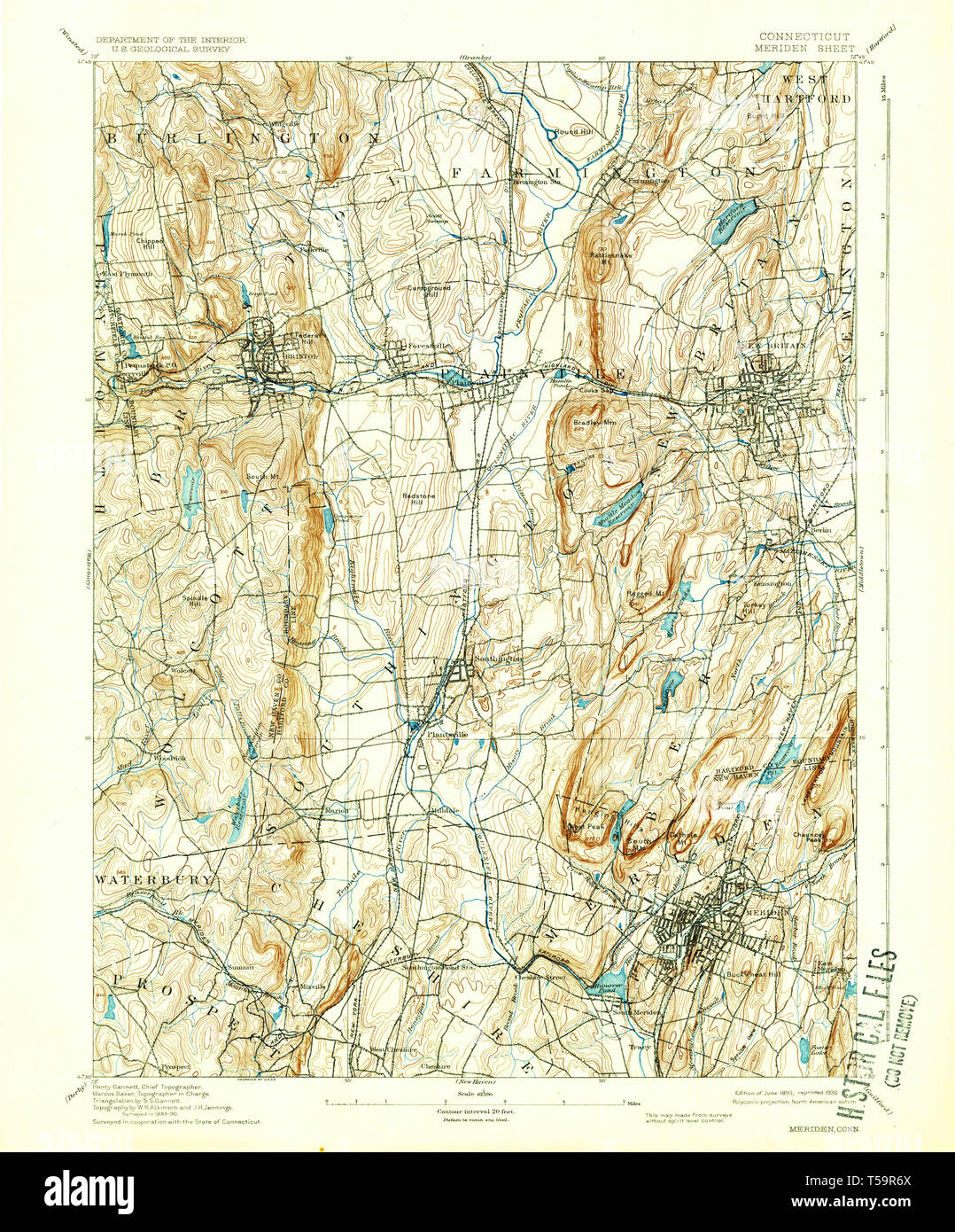 Meriden connecticut map hi-res stock photography and images - Alamy