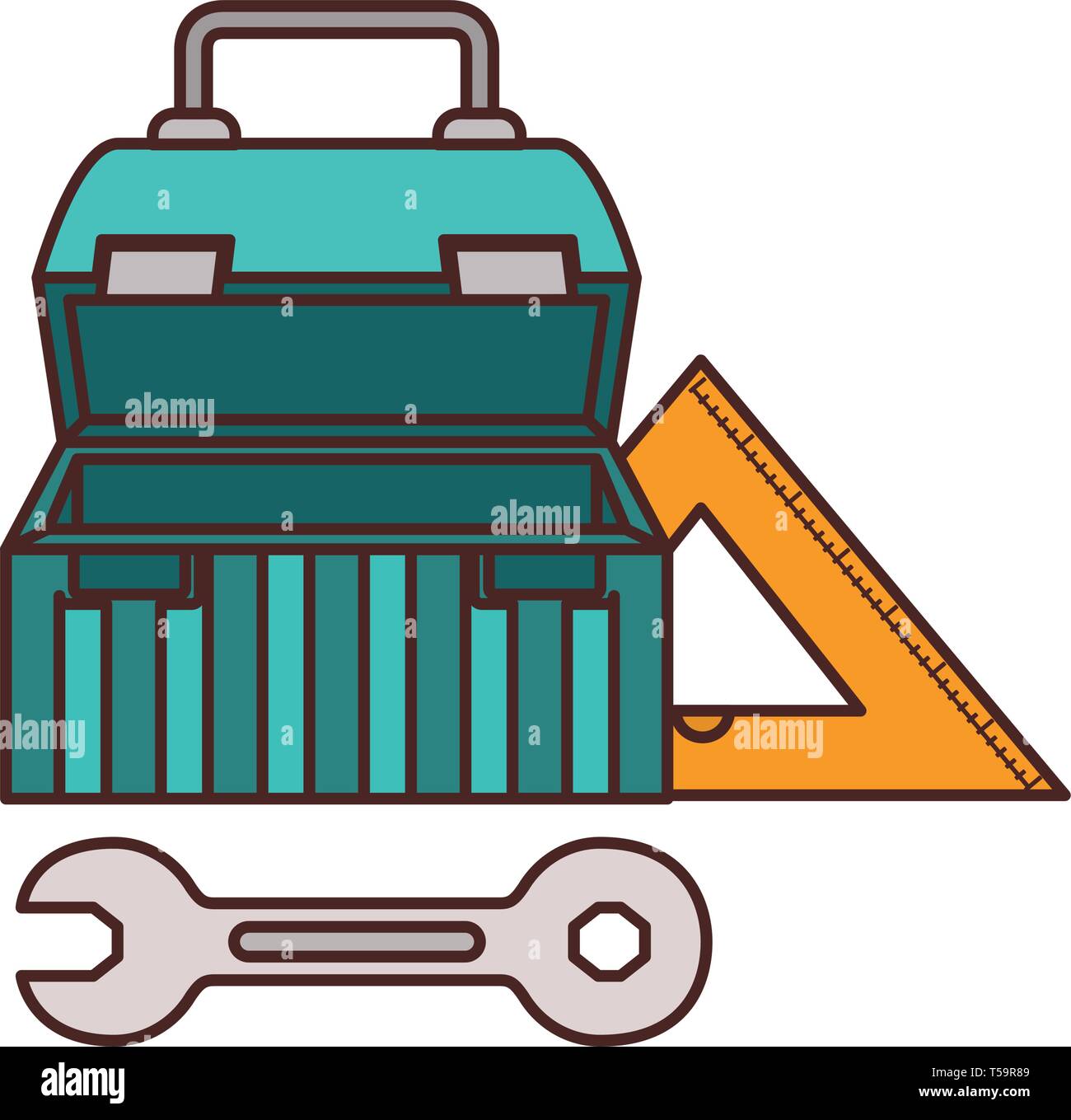 construction tool box isolated icon Stock Vector Image & Art - Alamy