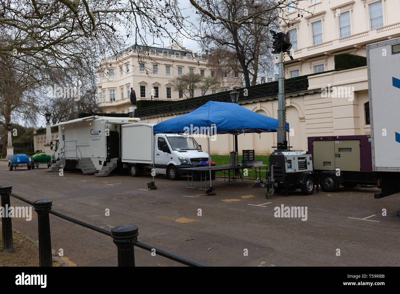 Clarkson Catering Ltd, Film and TV location caterers Stock Photo - Alamy
