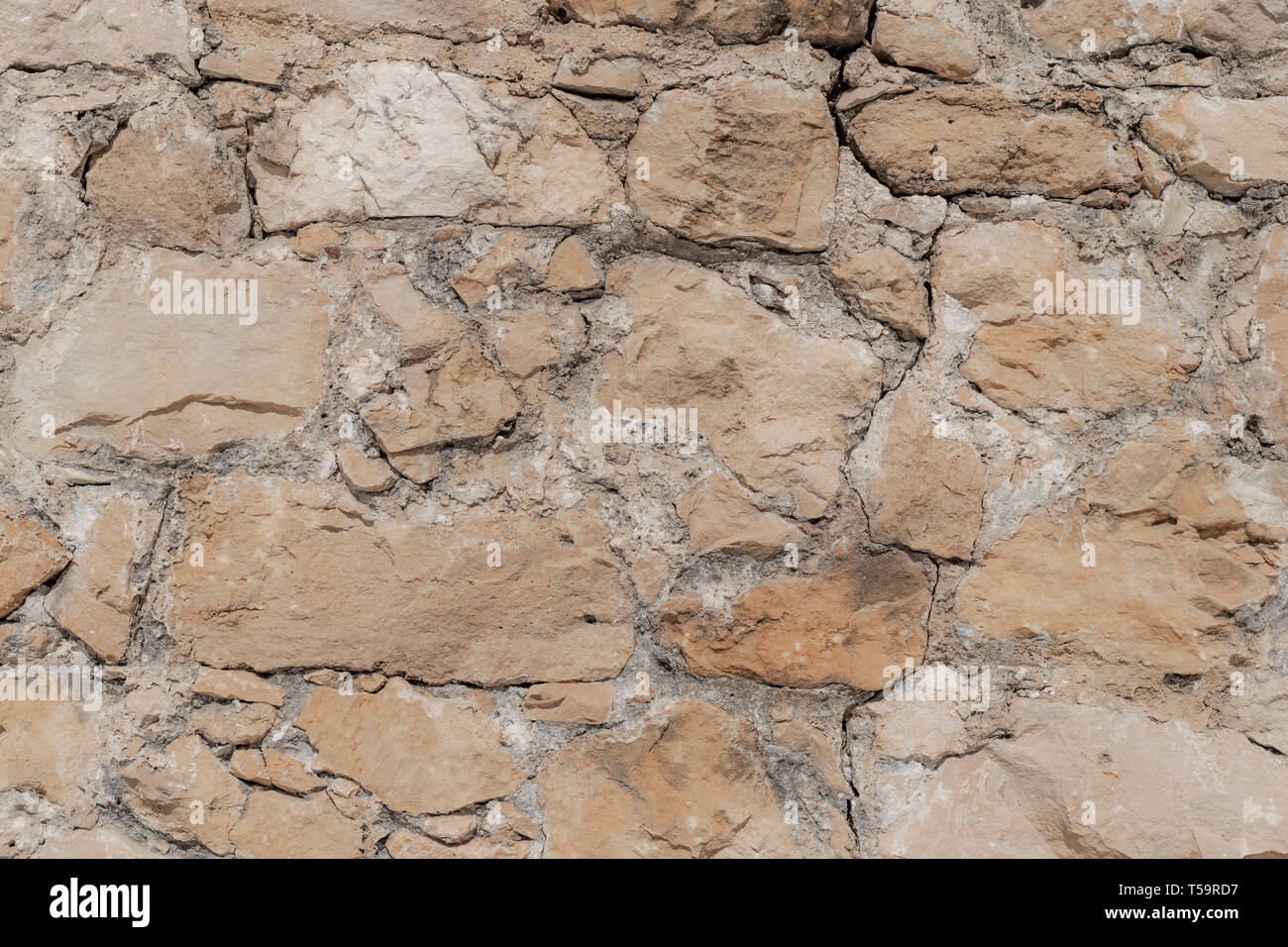 Construction background from a wall of stonework. The concept of ...