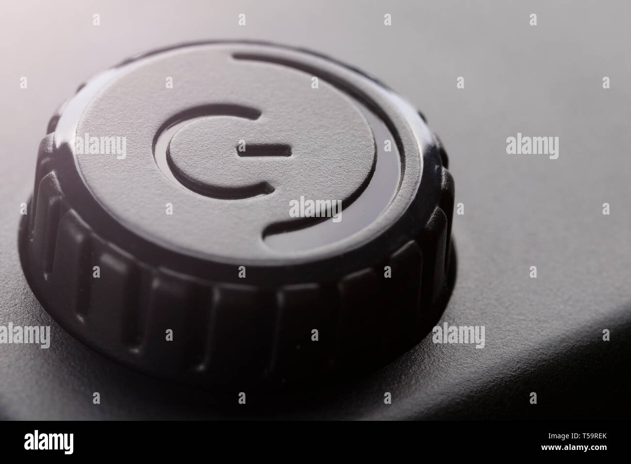 Power control, black button on and off electronic devices. From ...