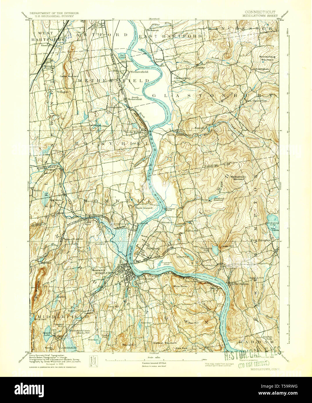 Middletown connecticut map hi-res stock photography and images - Alamy