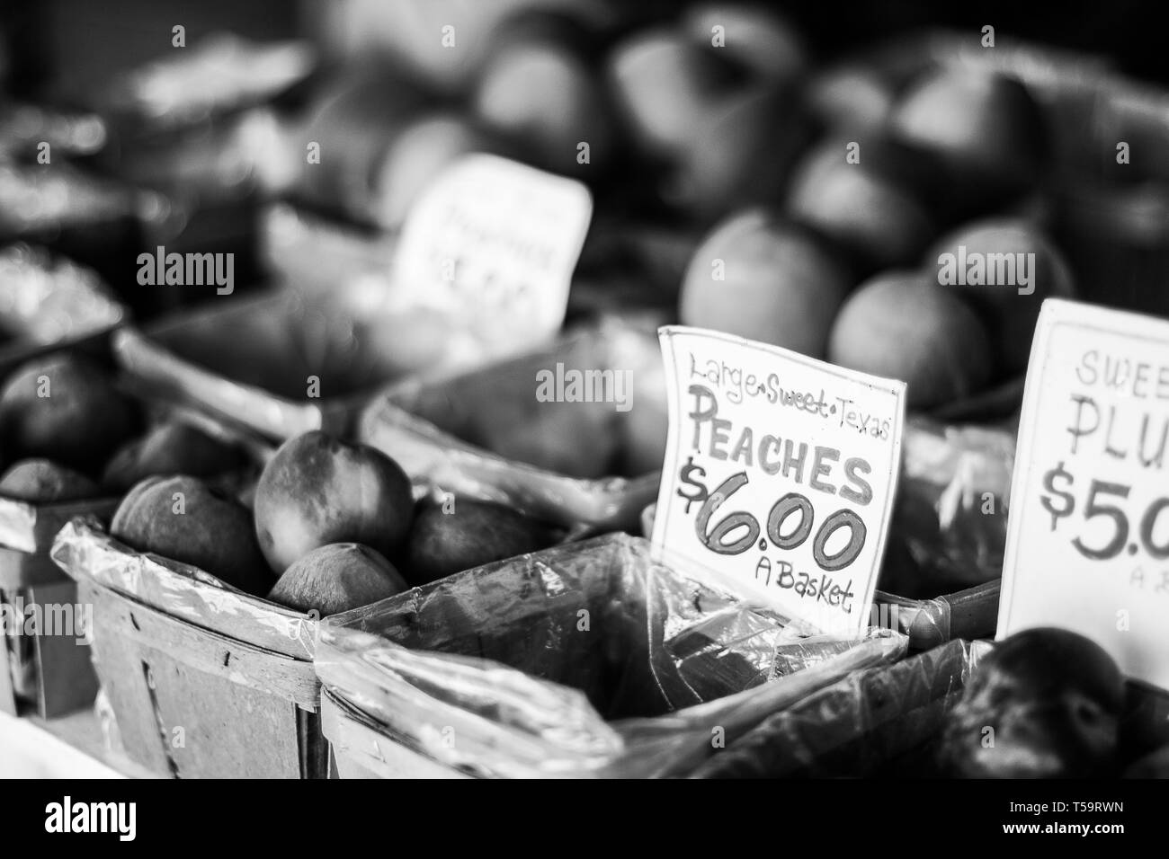Peach's from Monroe's Peach Ranch Stock Photo - Alamy