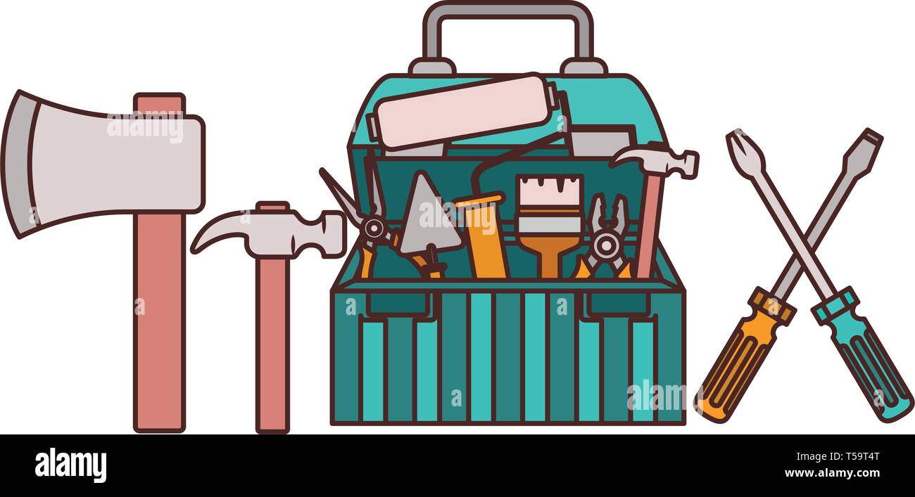 construction tool box isolated icon Stock Vector Image & Art - Alamy