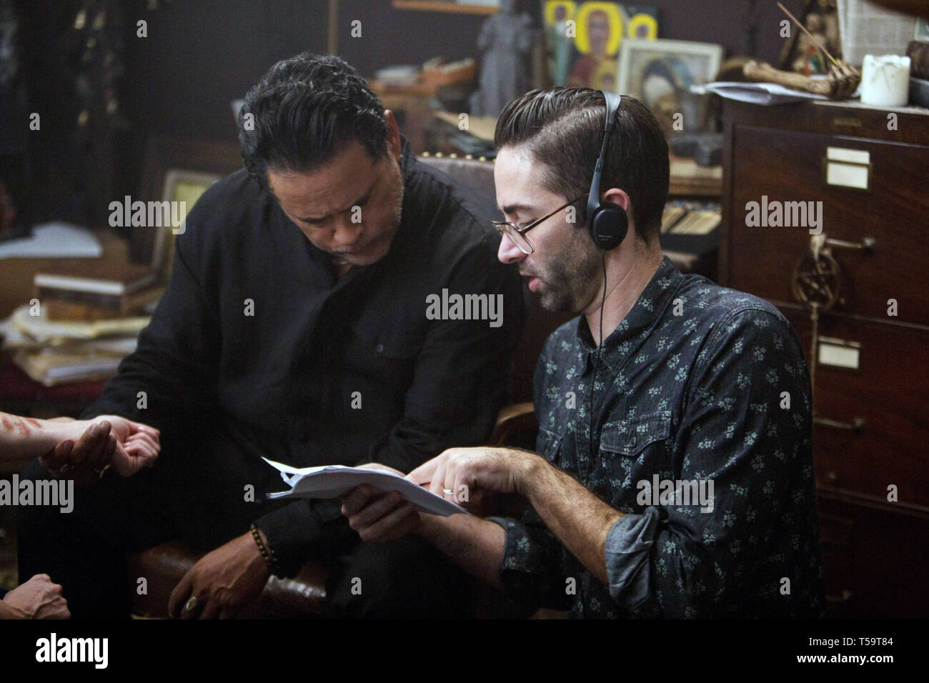 THE CURSE OF LA LLORONA, from left: Raymond Cruz, director Michael ...