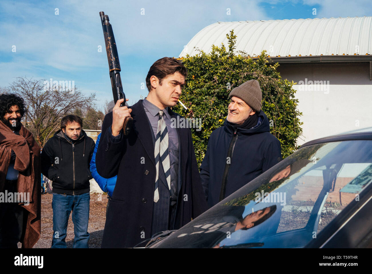 LO SPIETATO, (aka THE RUTHLESS), Riccardo Scamarcio (center), director ...