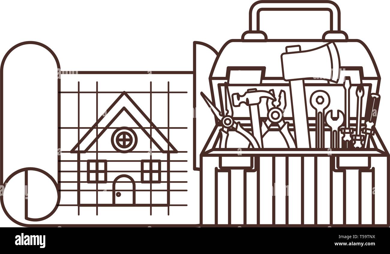 construction tool box isolated icon Stock Vector Image & Art - Alamy