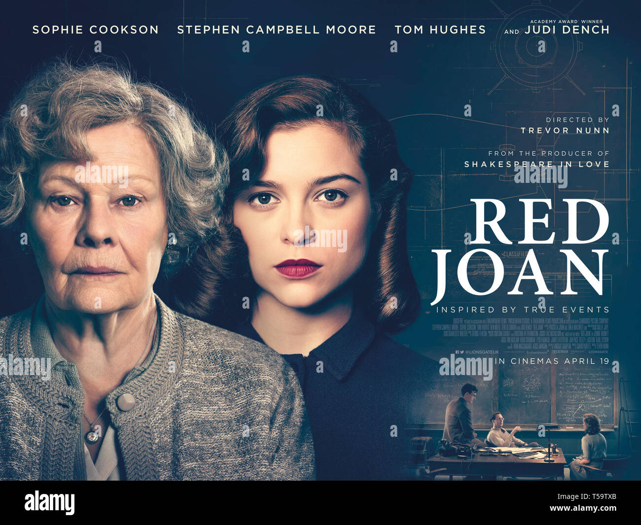 RED JOAN, British poster, (large picture, from left): Judi Dench ...