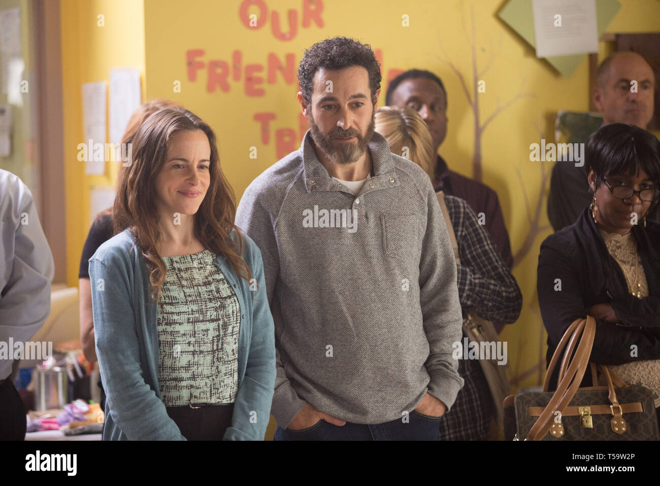 WILLIAM, center from left: Maria Dizzia, Waleed Zuaiter, 2019. ph ...