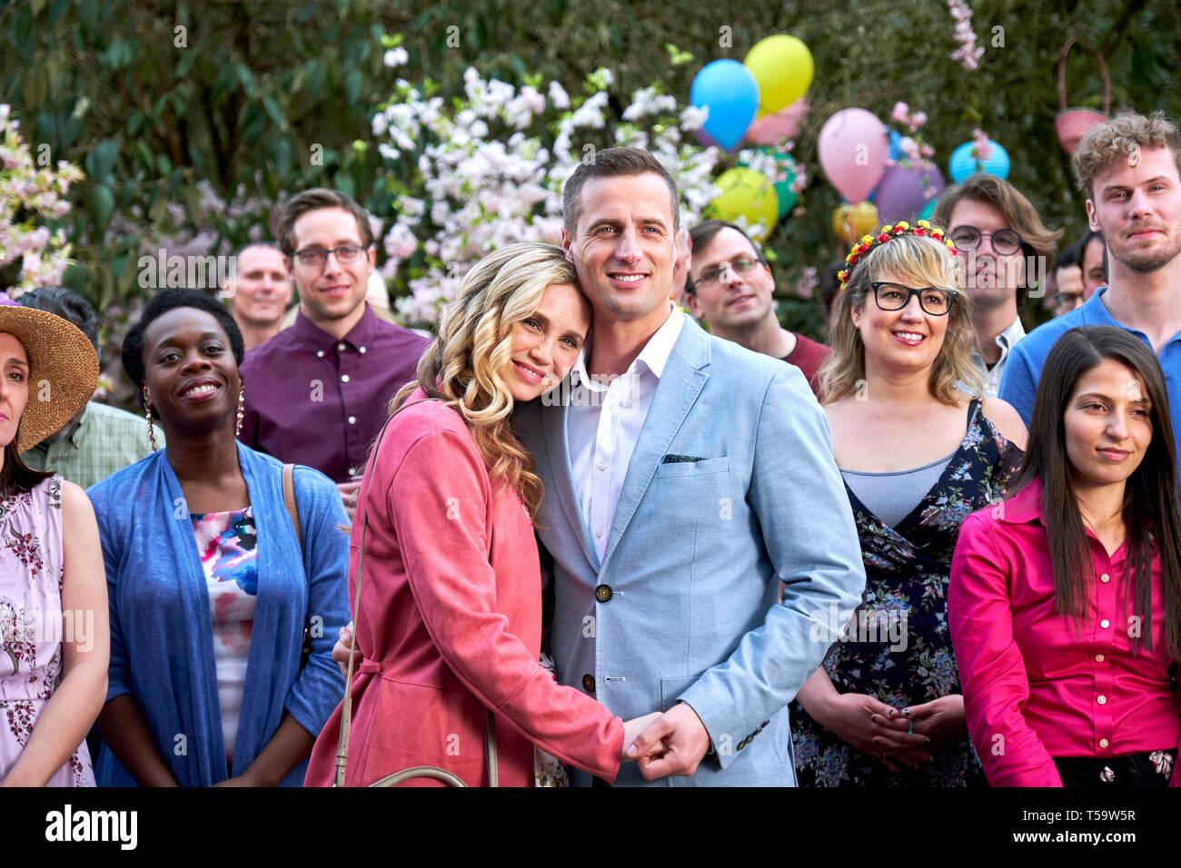 EASTER UNDER WRAPS, front from left: Fiona Gubelmann, Brendan Penny ...
