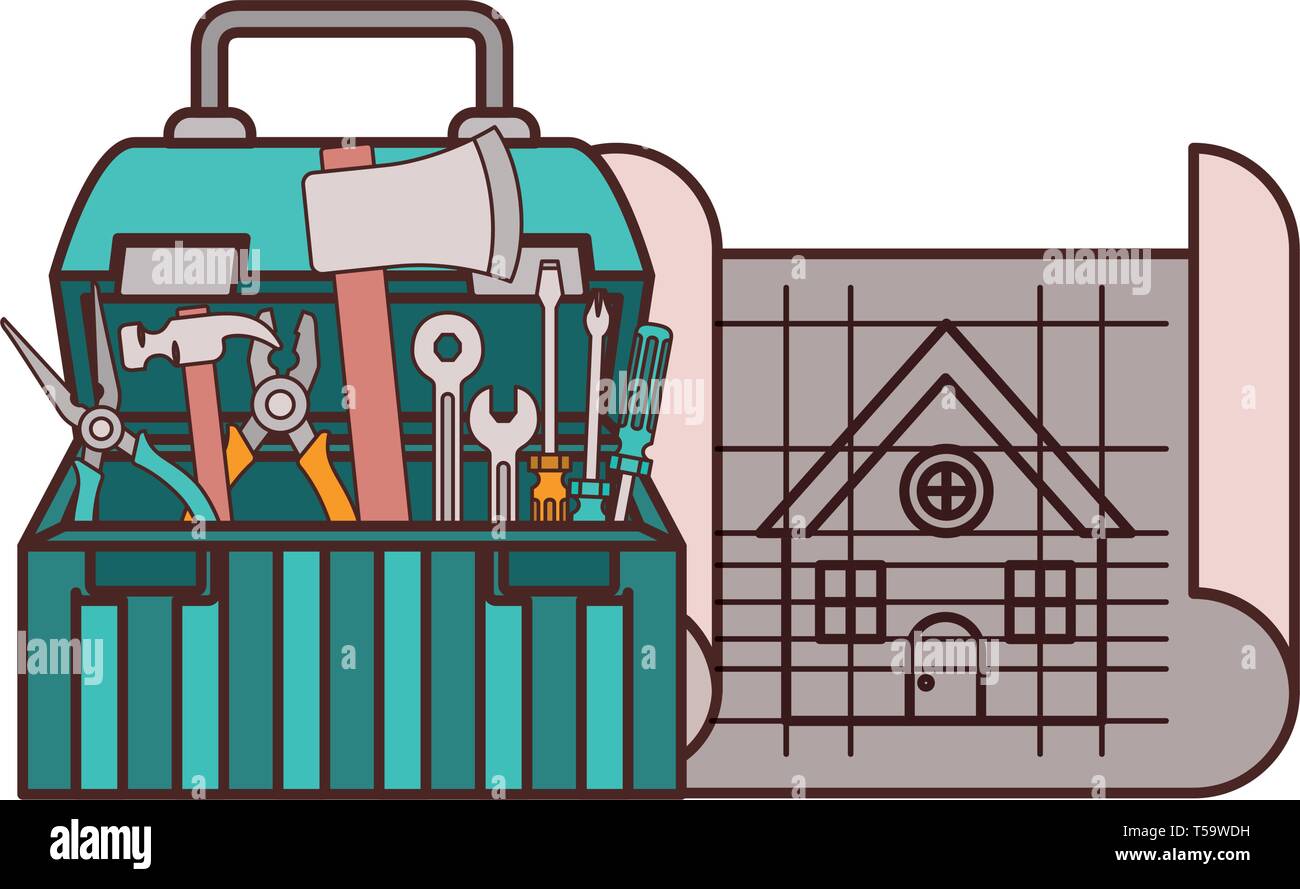 construction tool box isolated icon Stock Vector Image & Art - Alamy