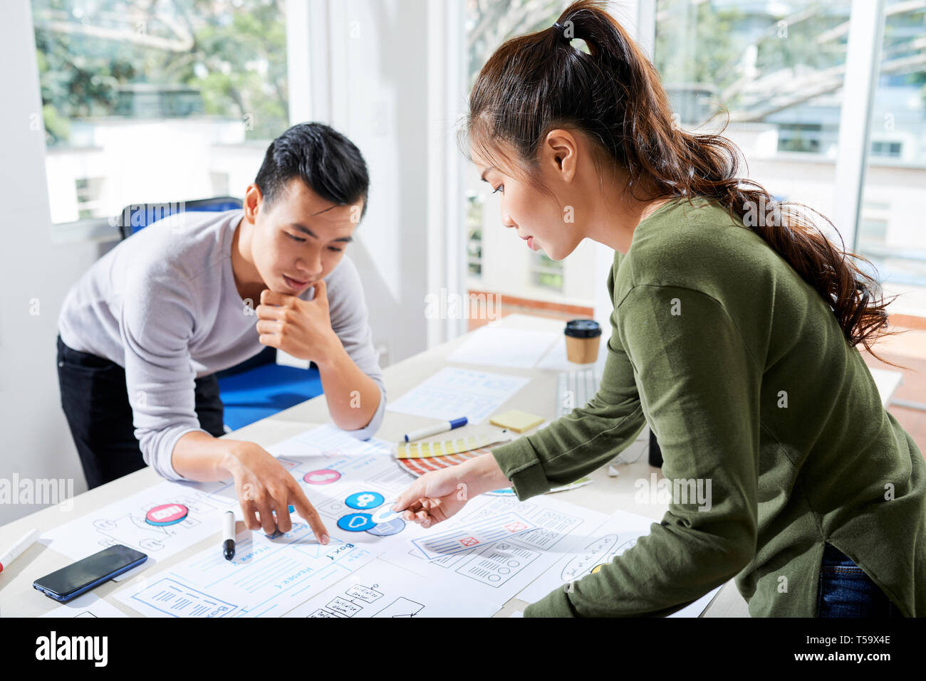 Planning project implementation Stock Photo - Alamy