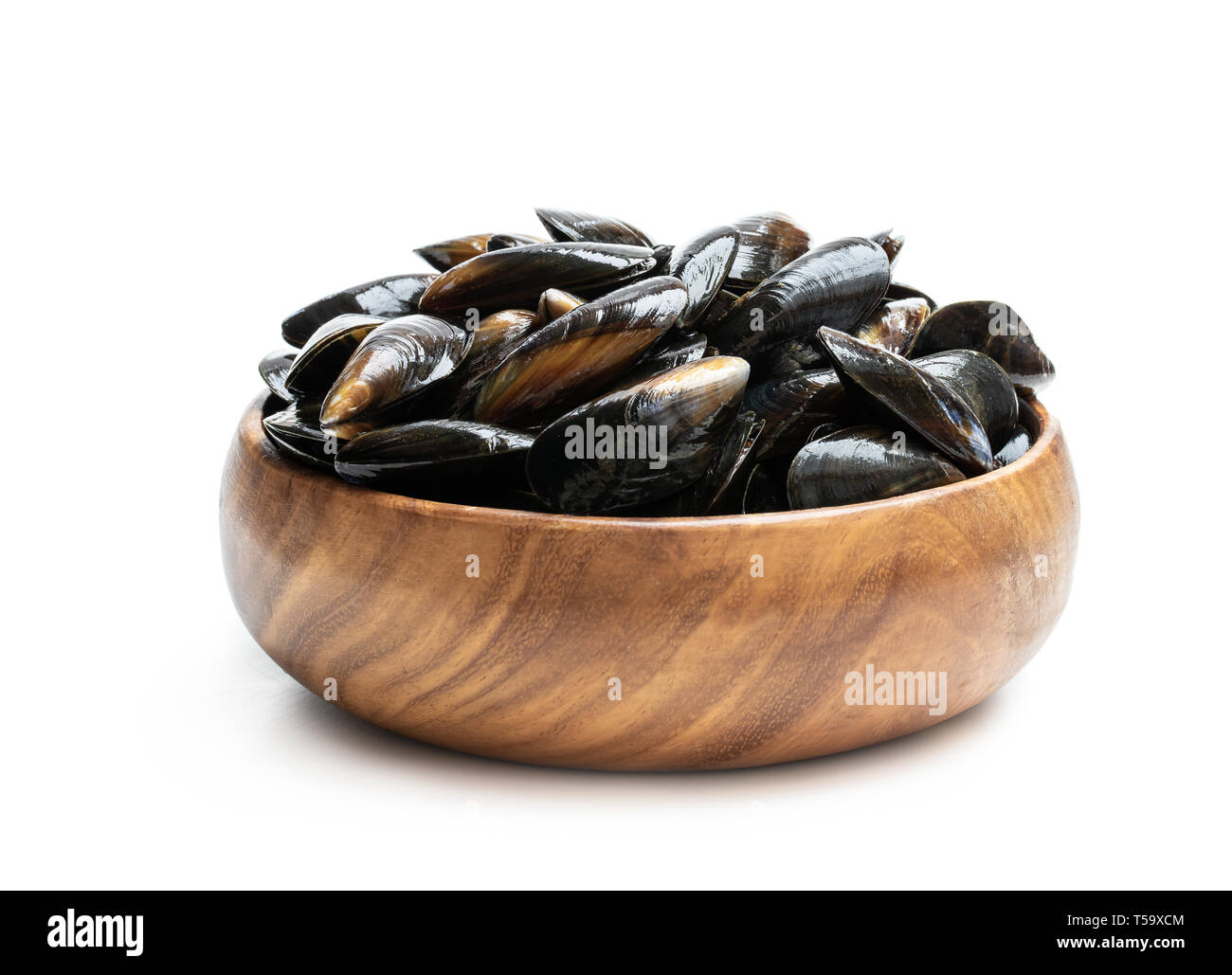 Seafood raw mussels in Cut Out Stock Images & Pictures - Alamy