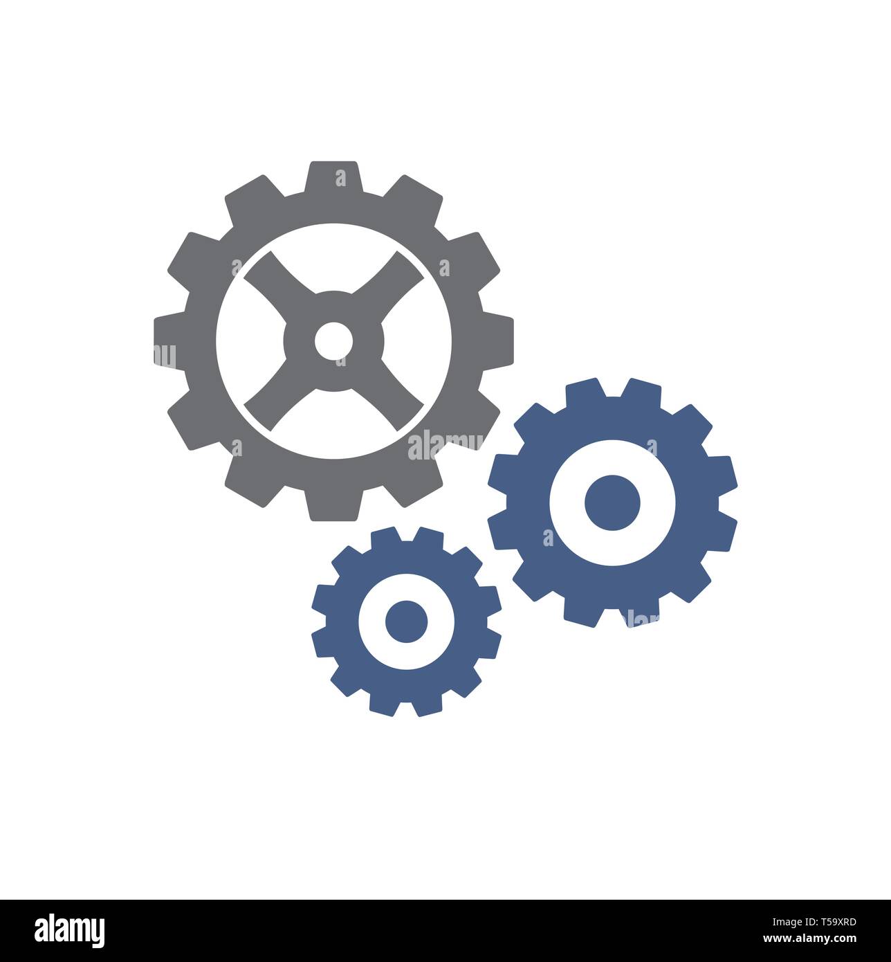 Technical mechanisms icon on background for graphic and web design ...
