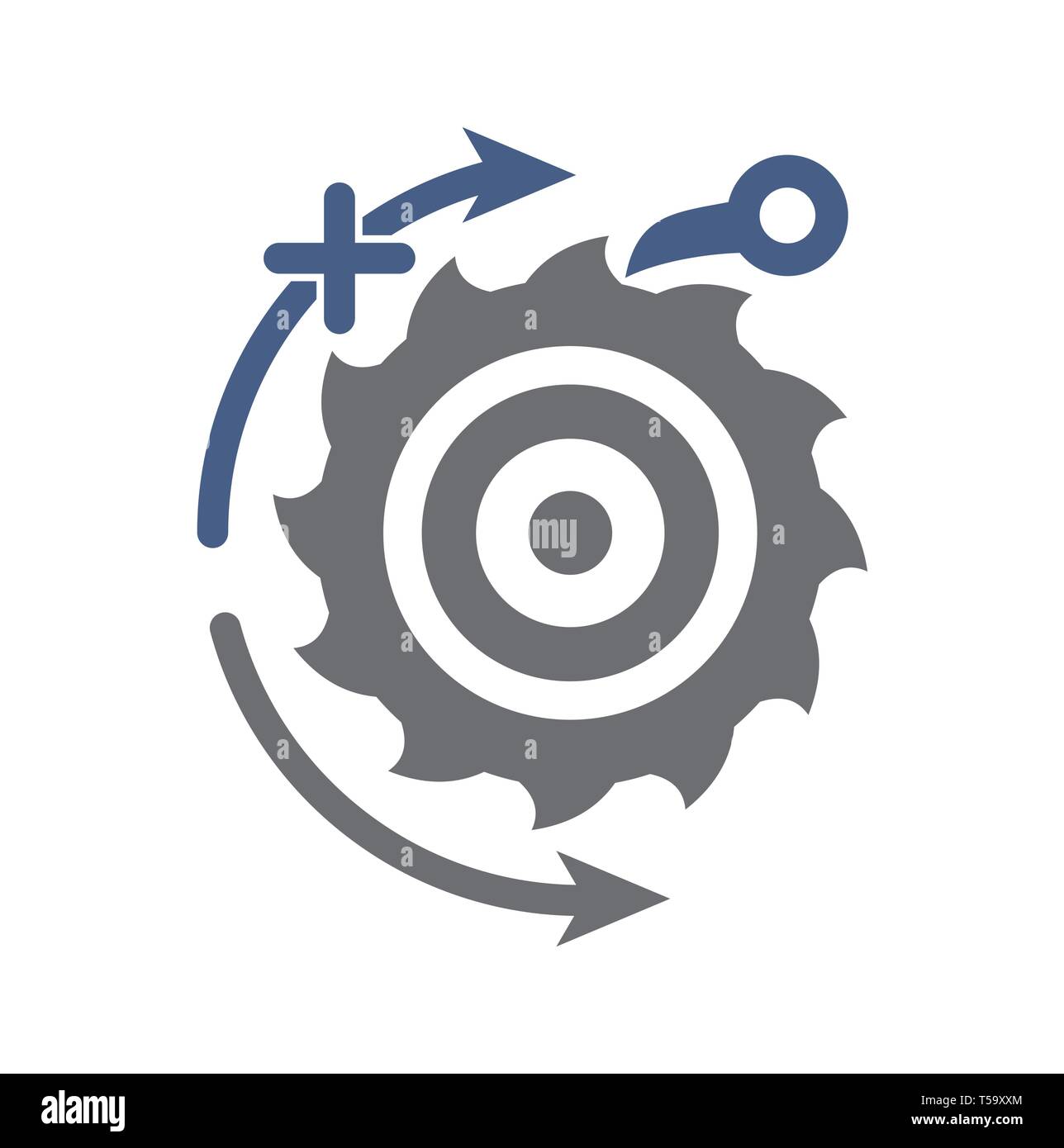 Technical mechanisms icon on background for graphic and web design ...