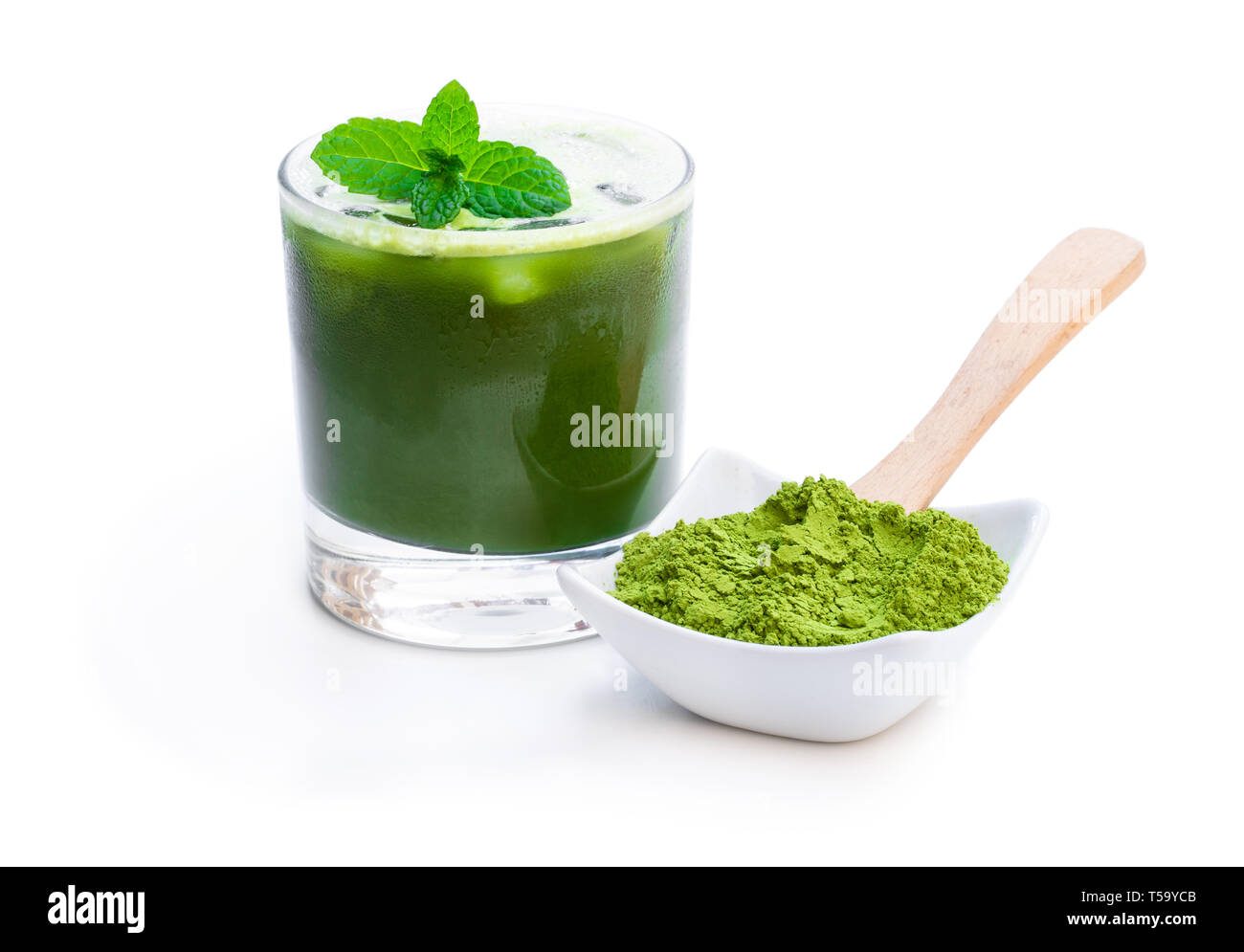 Matcha iced tea Cut Out Stock Images & Pictures - Alamy