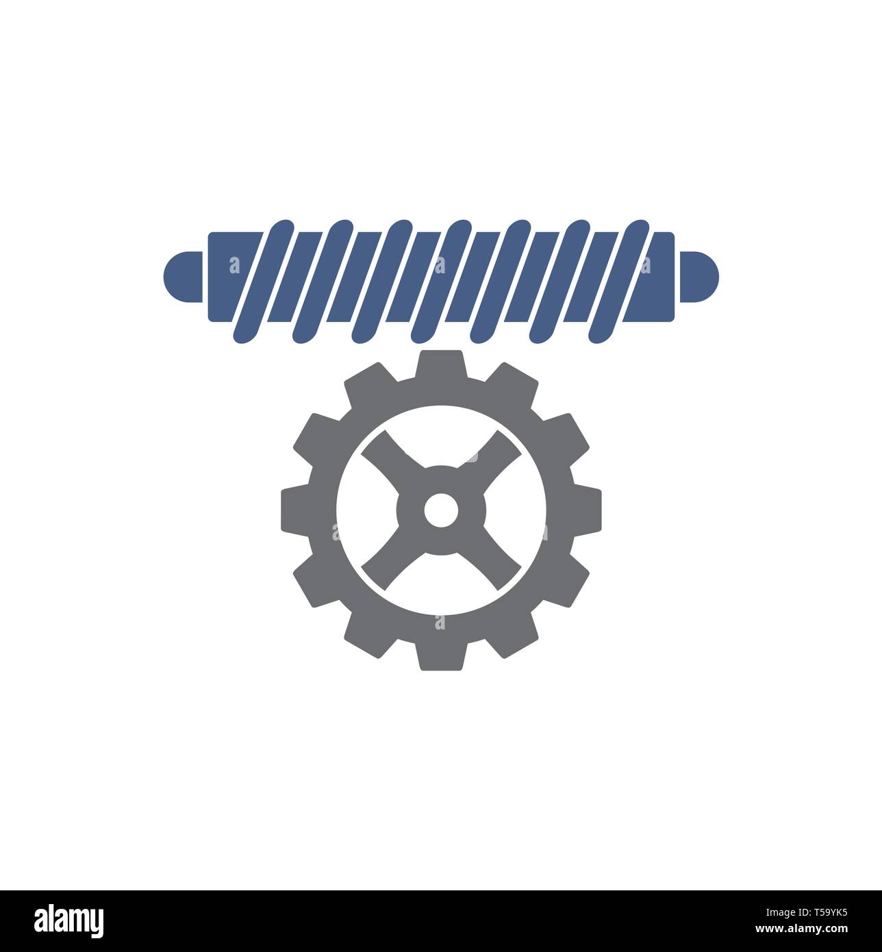 Technical mechanisms icon on background for graphic and web design ...