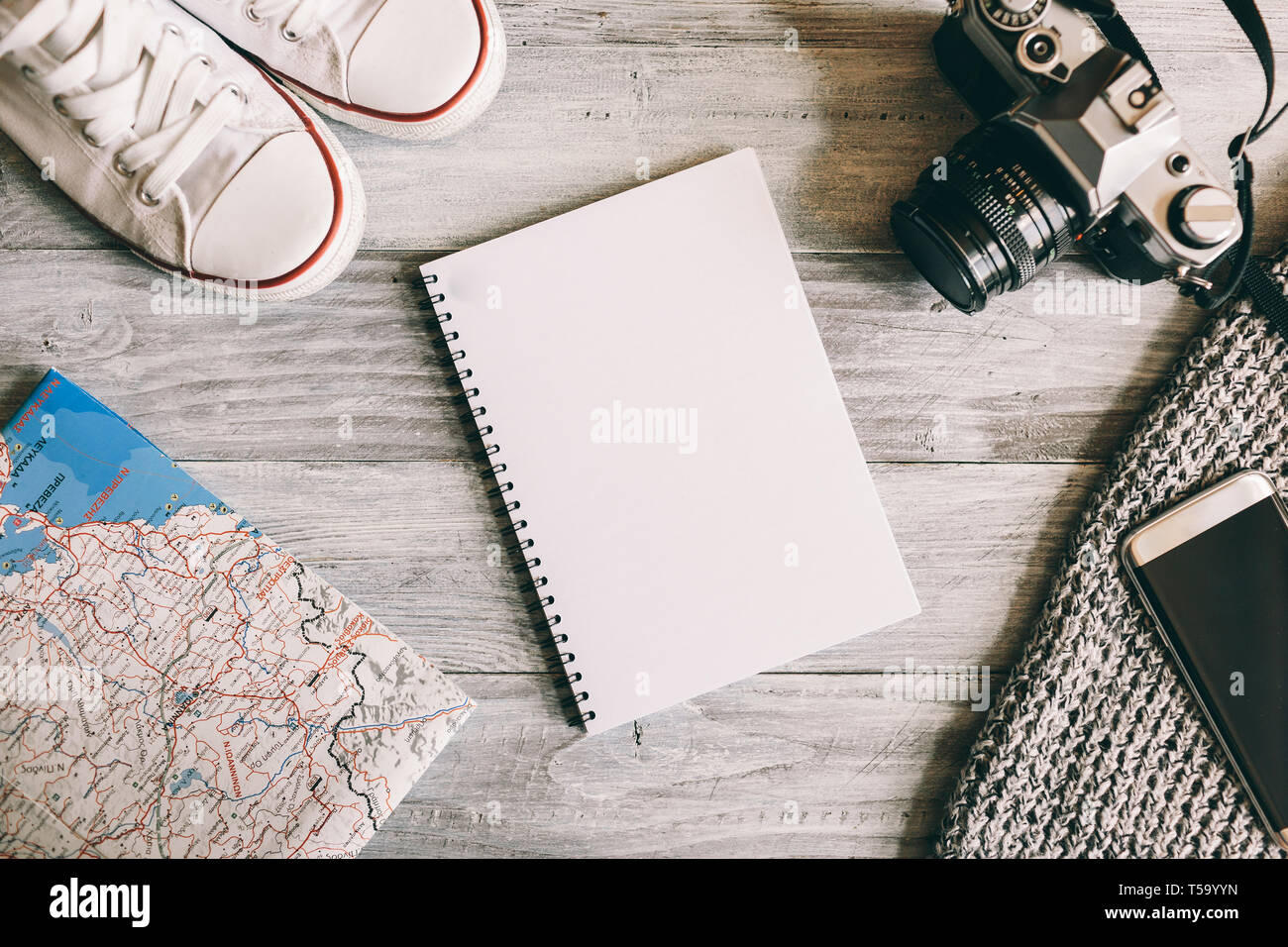Map table travel planning hi-res stock photography and images - Alamy