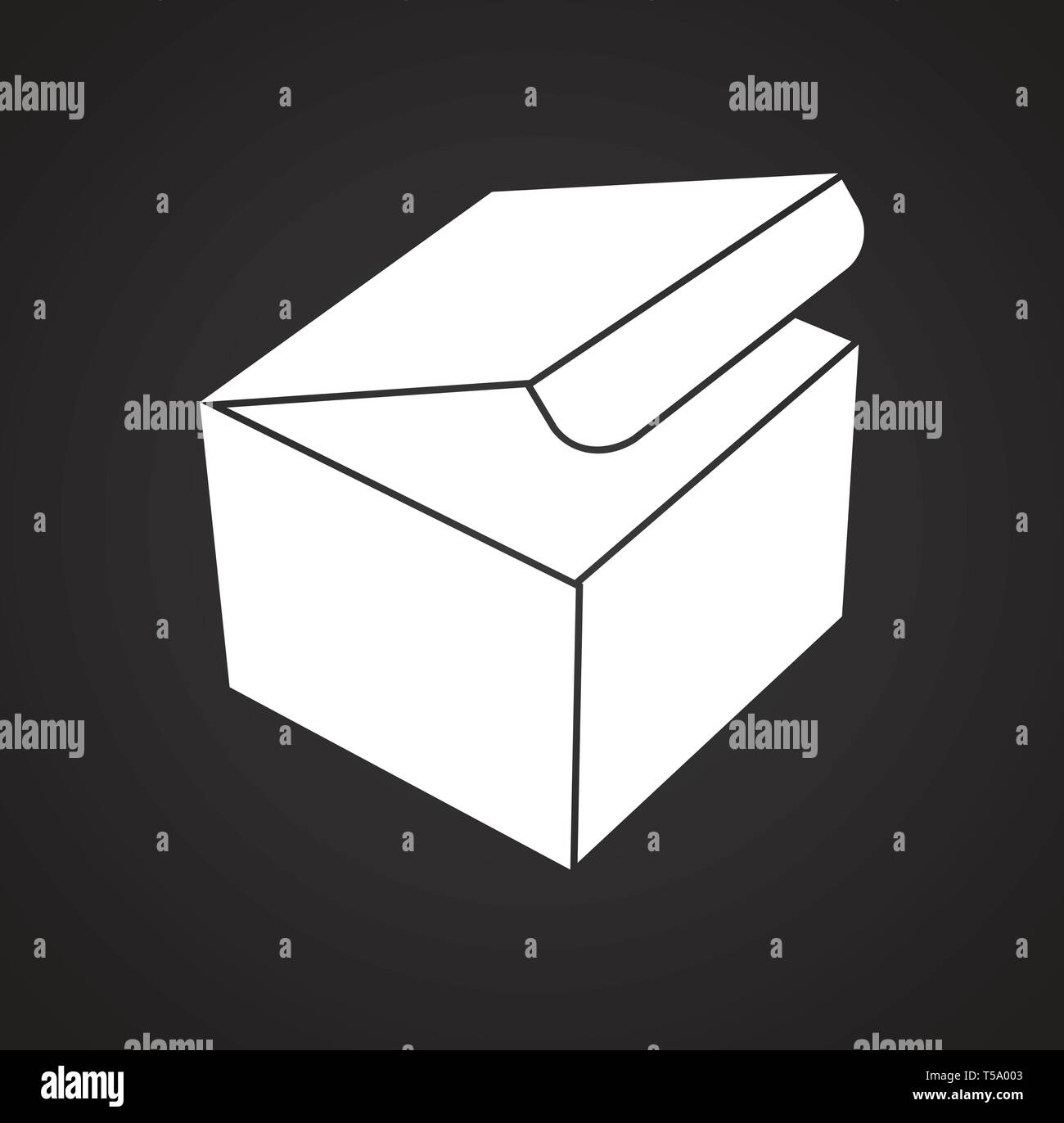 Box icon on background for graphic and web design. Simple vector sign ...