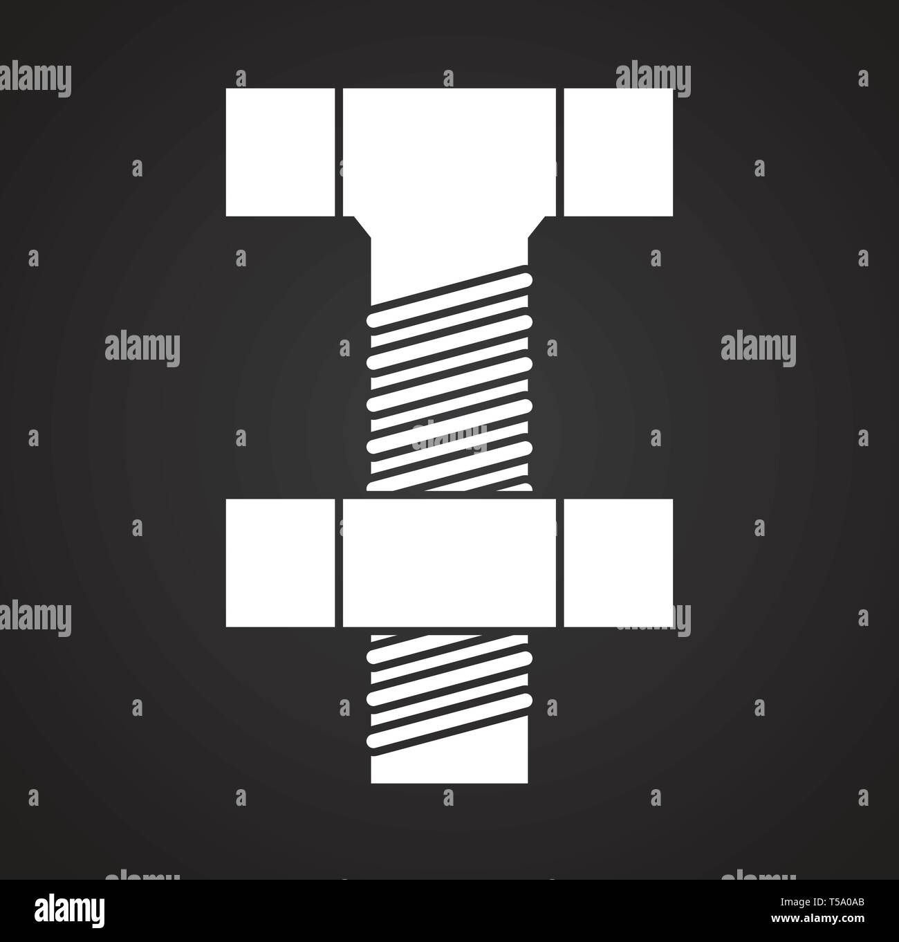 Technical mechanisms icon on background for graphic and web design ...