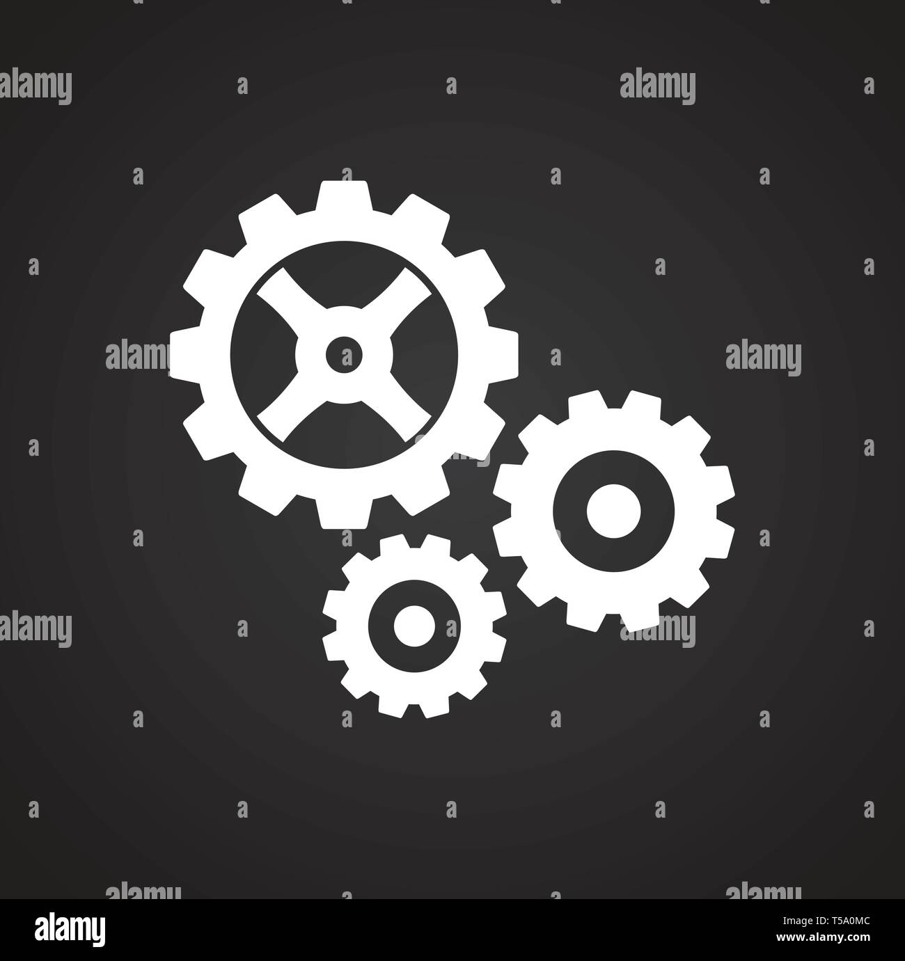 Technical mechanisms icon on background for graphic and web design ...