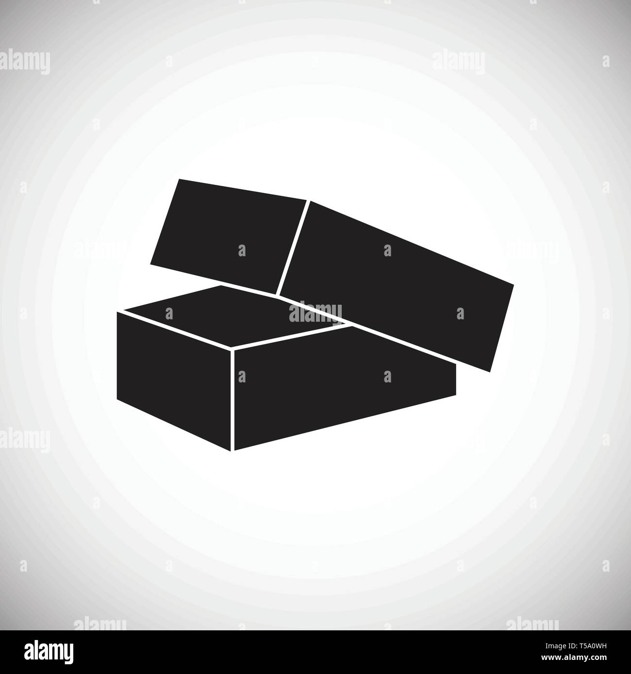 Box icon on background for graphic and web design. Simple vector sign ...