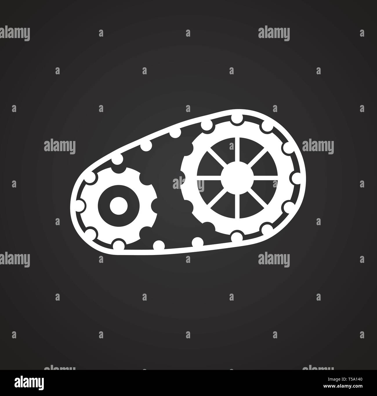 Technical mechanisms icon on background for graphic and web design ...