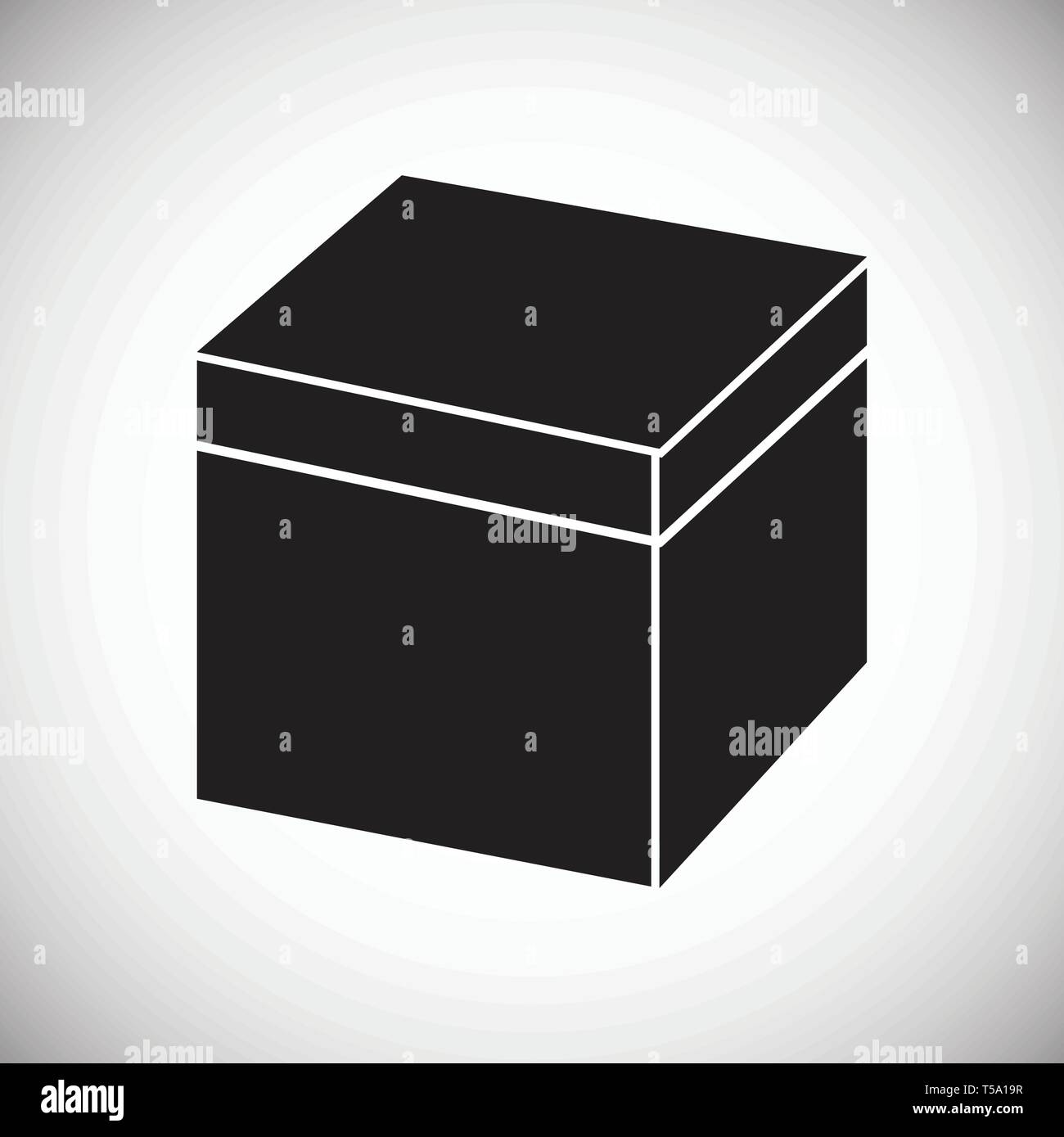 Box icon on background for graphic and web design. Simple vector sign ...