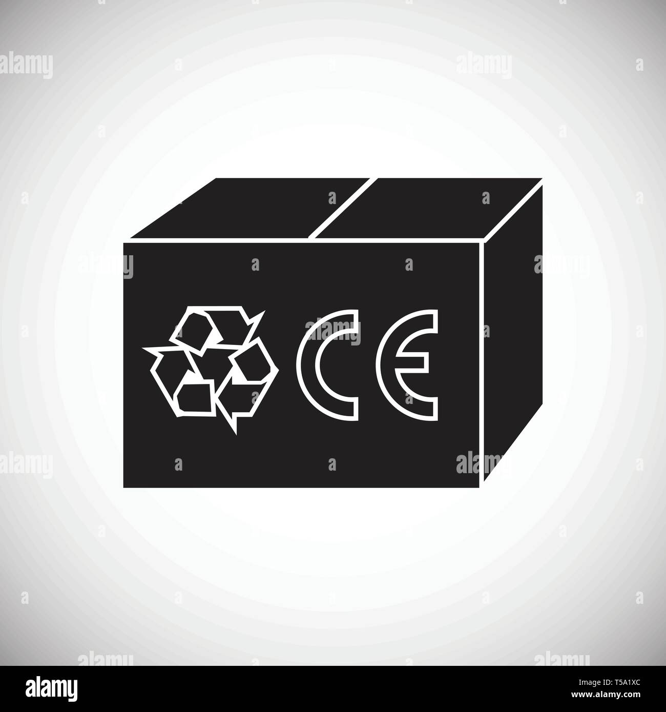 Box icon on background for graphic and web design. Simple vector sign ...