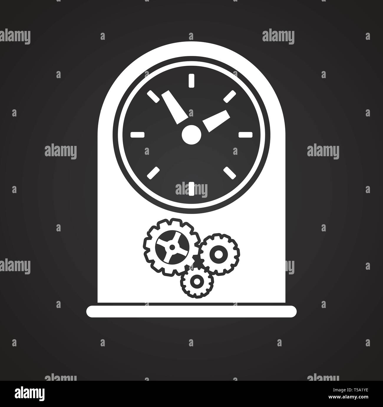 Technical mechanisms icon on background for graphic and web design ...
