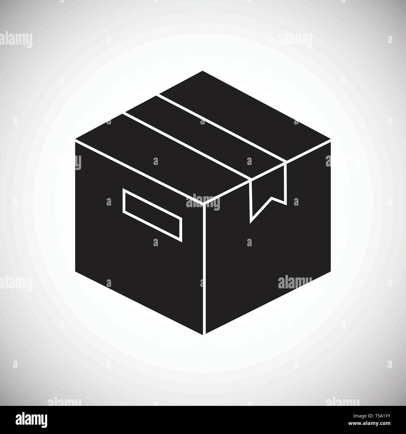 Box icon on background for graphic and web design. Simple vector sign ...