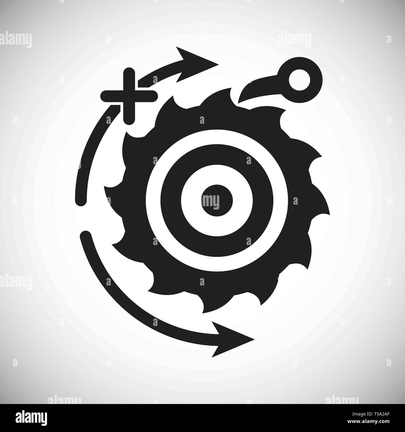 Technical mechanisms icon on background for graphic and web design ...