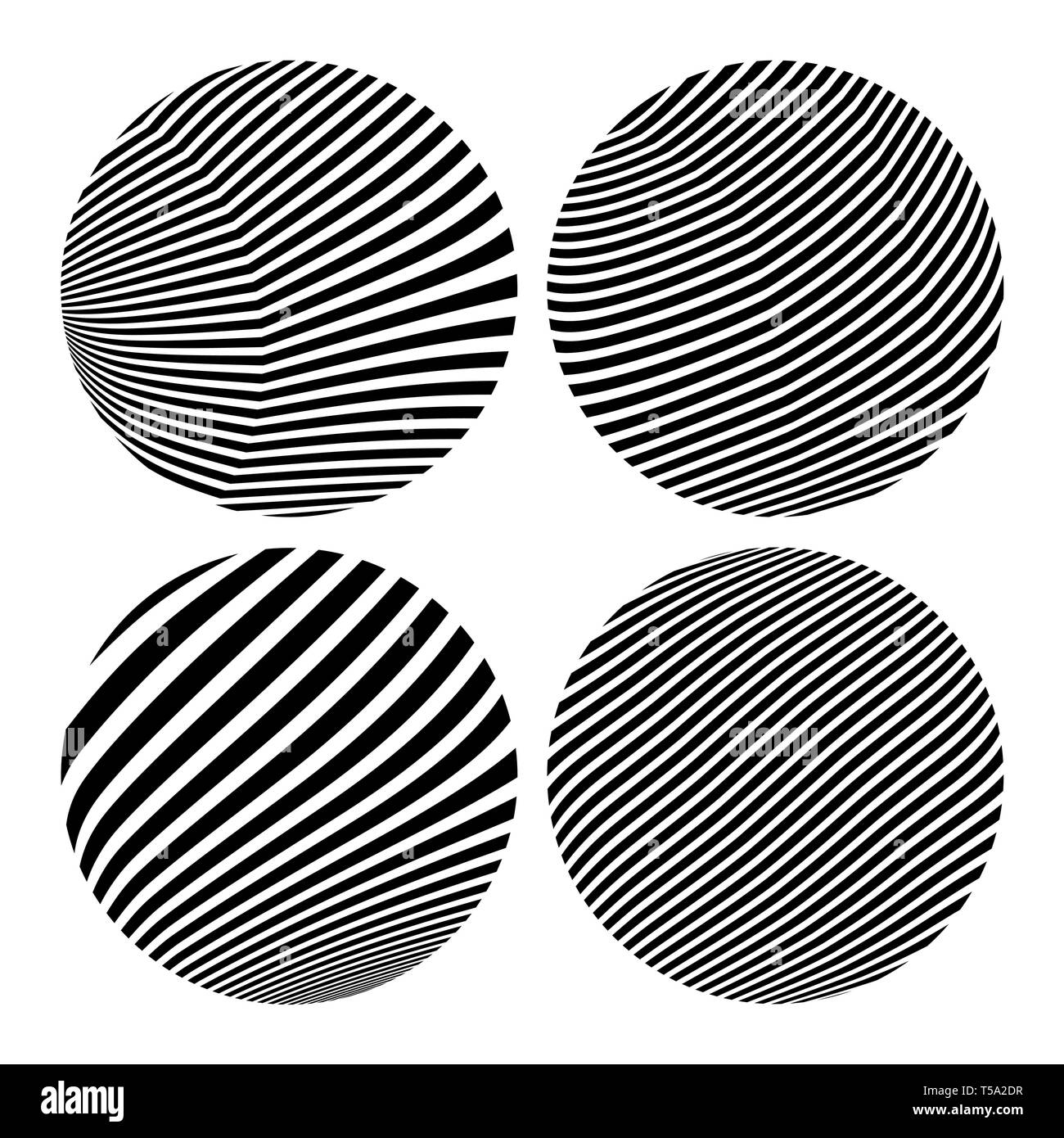 Round shapes. Geometric abstractions for backgrounds and logos Stock ...