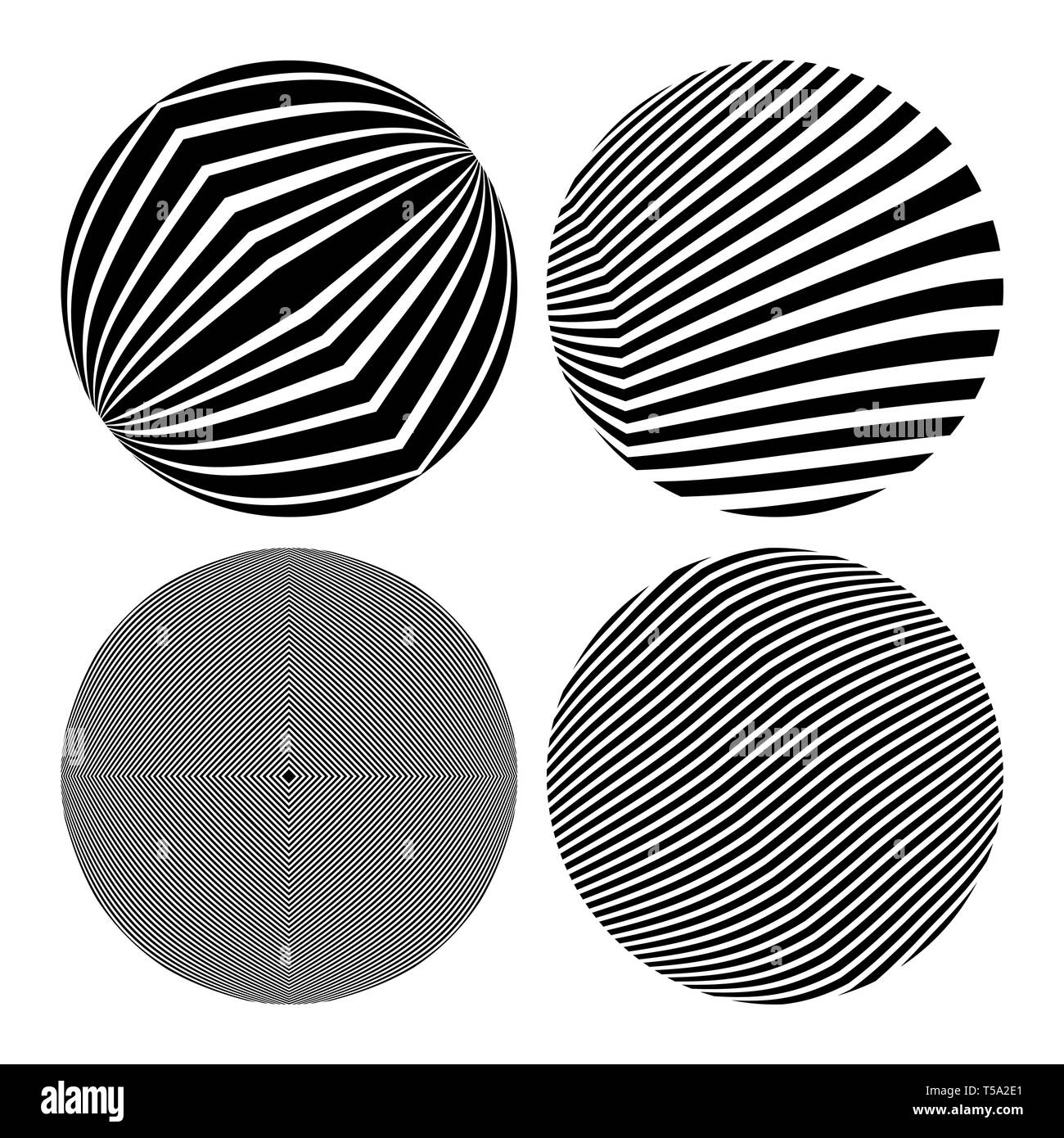 Round shapes. Geometric abstractions for backgrounds and logos Stock ...