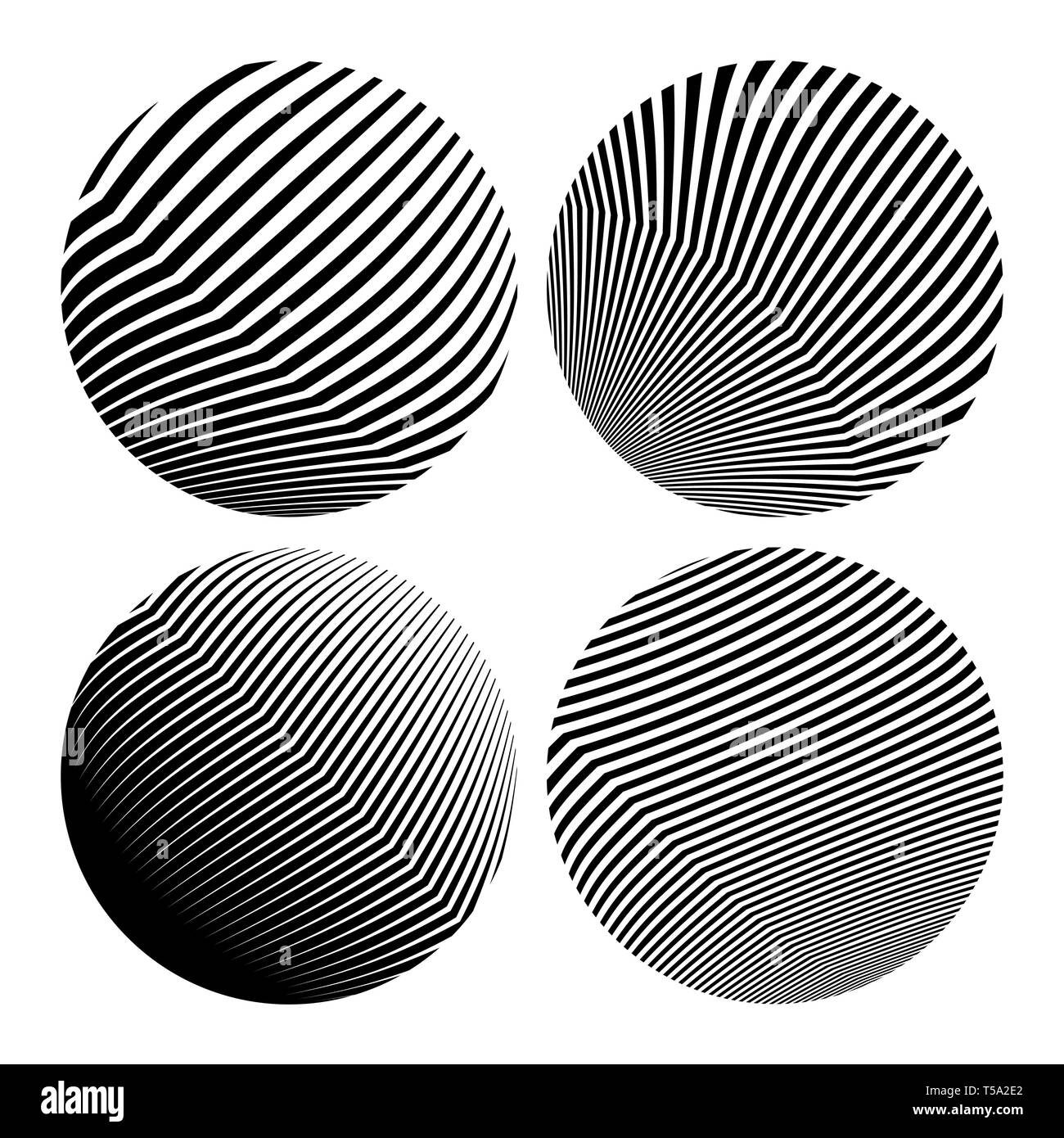 Round shapes. Geometric abstractions for backgrounds and logos Stock ...