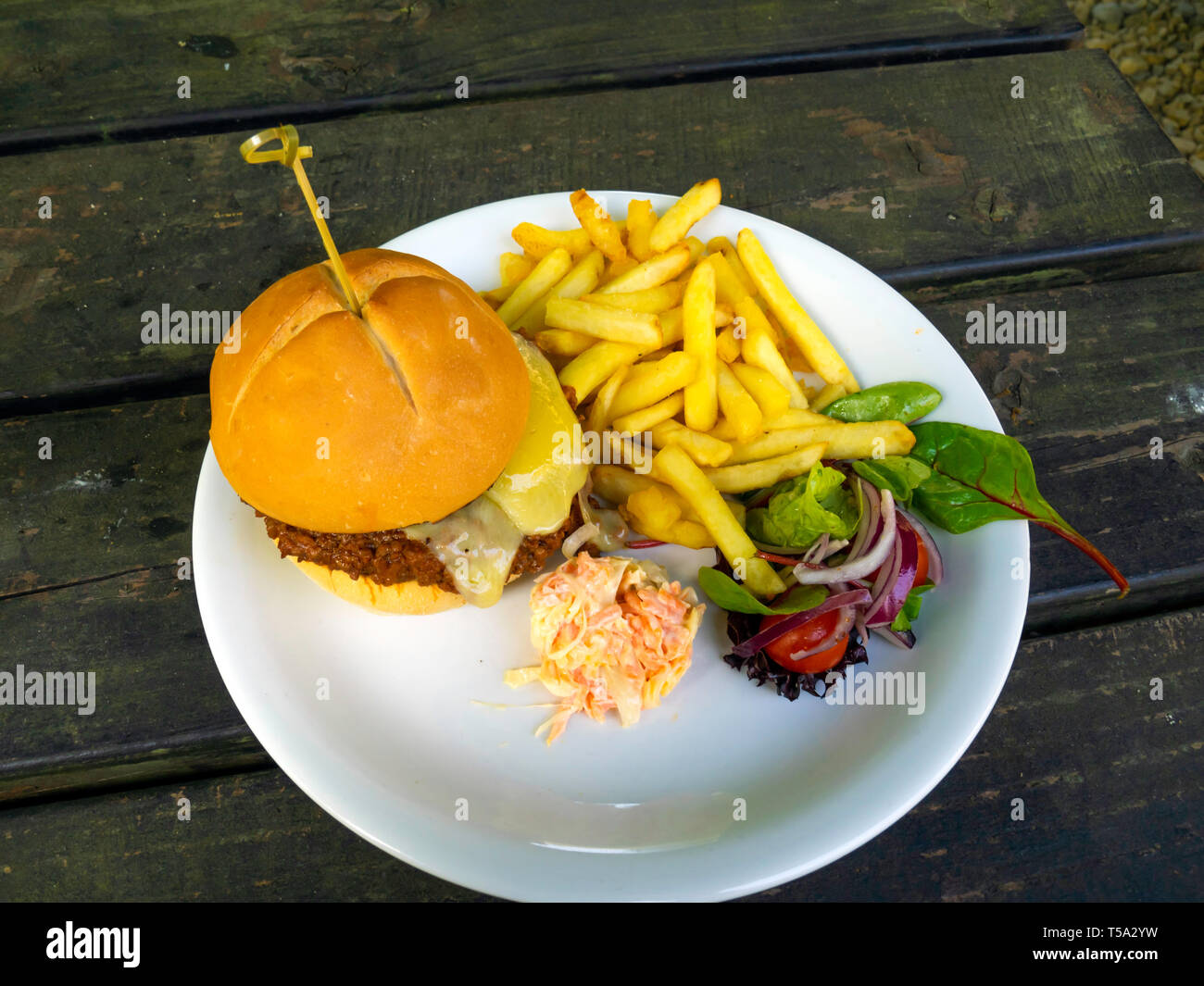 Lord Stones CafÃ© lunch a Sloppy Joe prime Belted Galloway beef burger ...