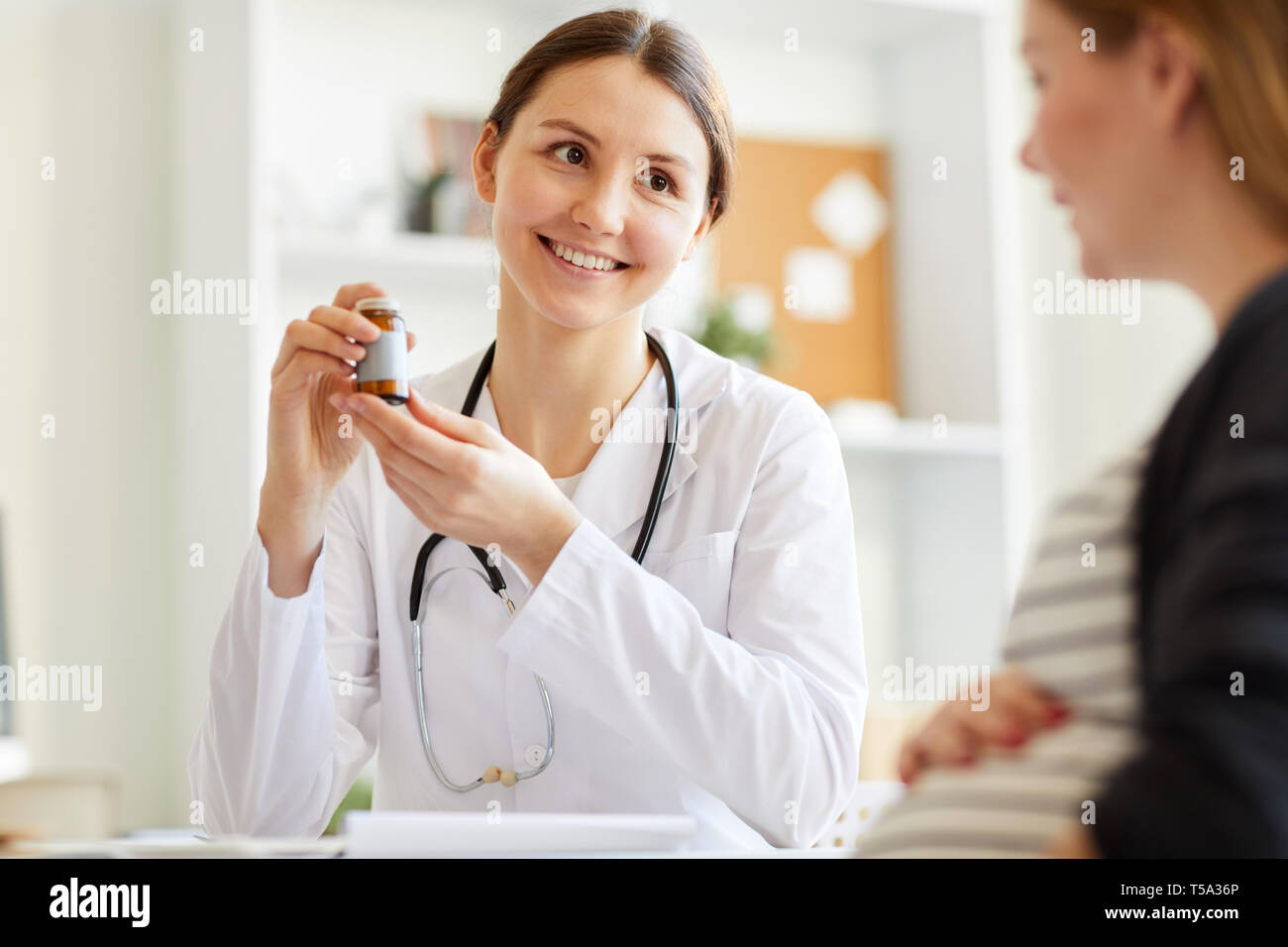 Obstetrician Giving Medicine Stock Photo - Alamy