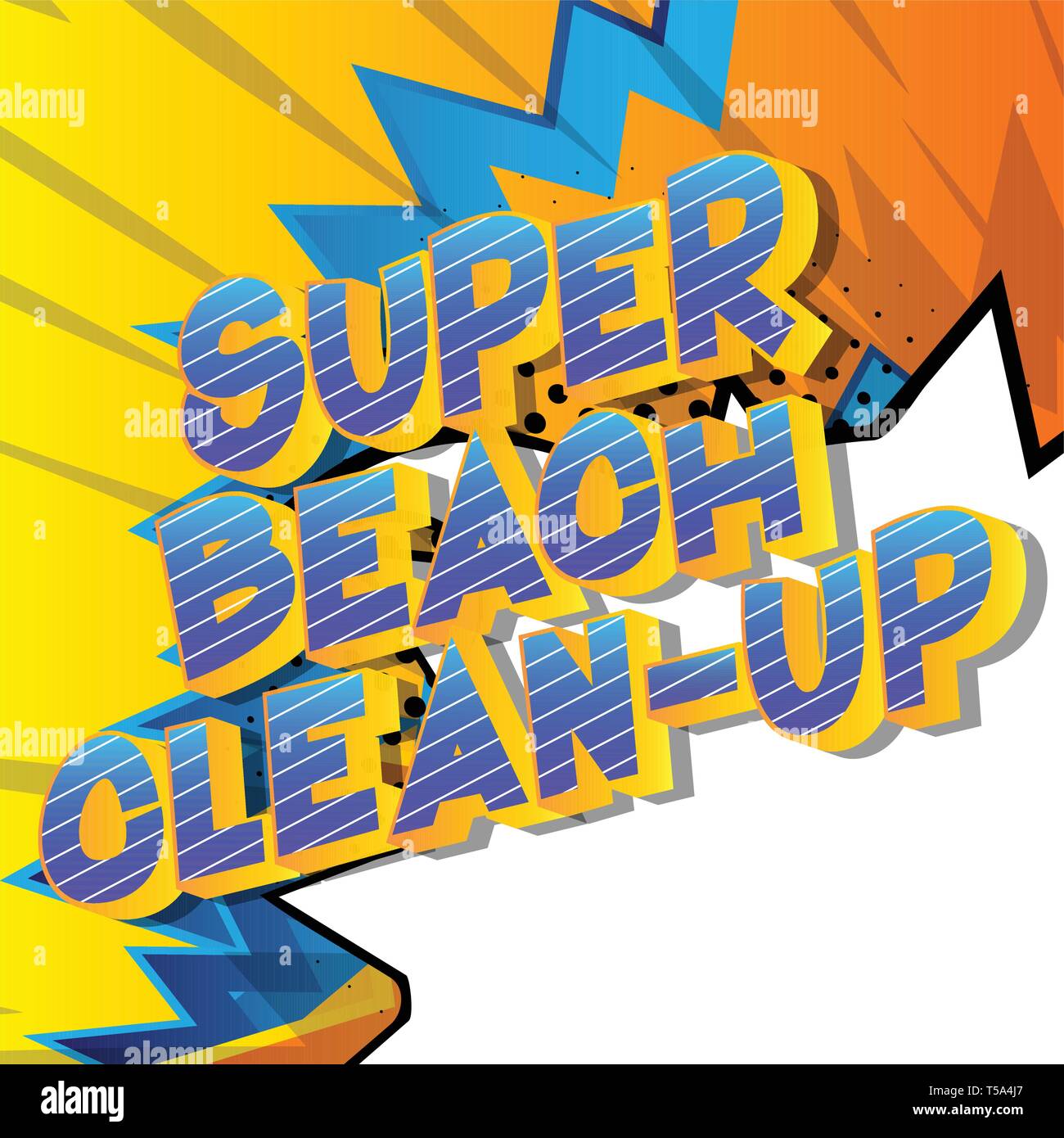 Sweeping the beach Stock Vector Images - Alamy