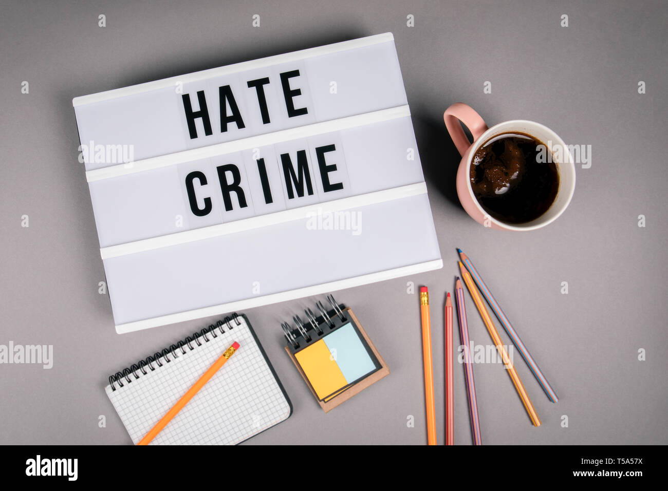 Hate crime sign hi-res stock photography and images - Alamy