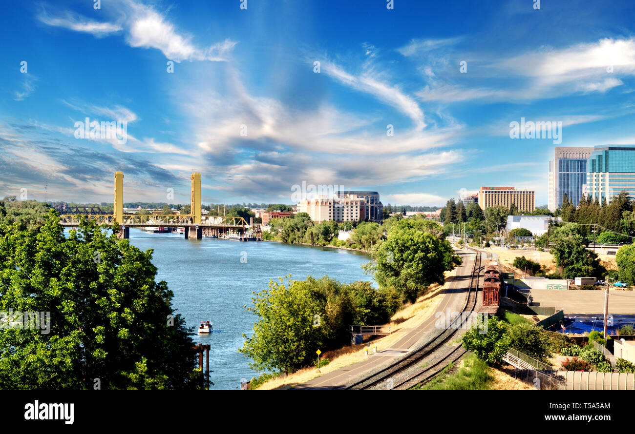 Aerial downtown sacramento california hi-res stock photography and ...