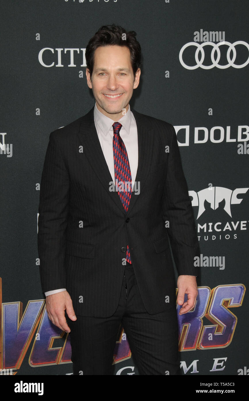 Paul Rudd at The World Premiere of Marvel Studios' "Avengers: Endgame ...