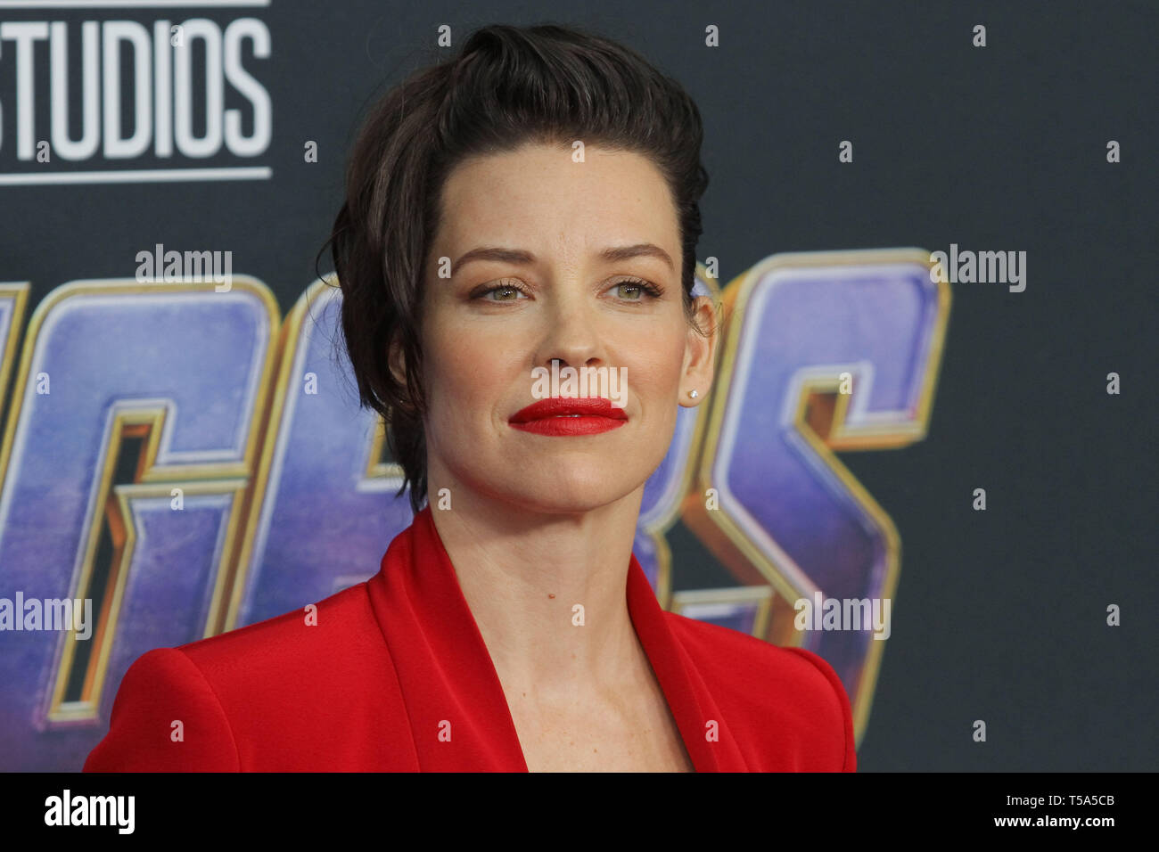 Evangeline Lilly at The World Premiere of Marvel Studios' "Avengers ...
