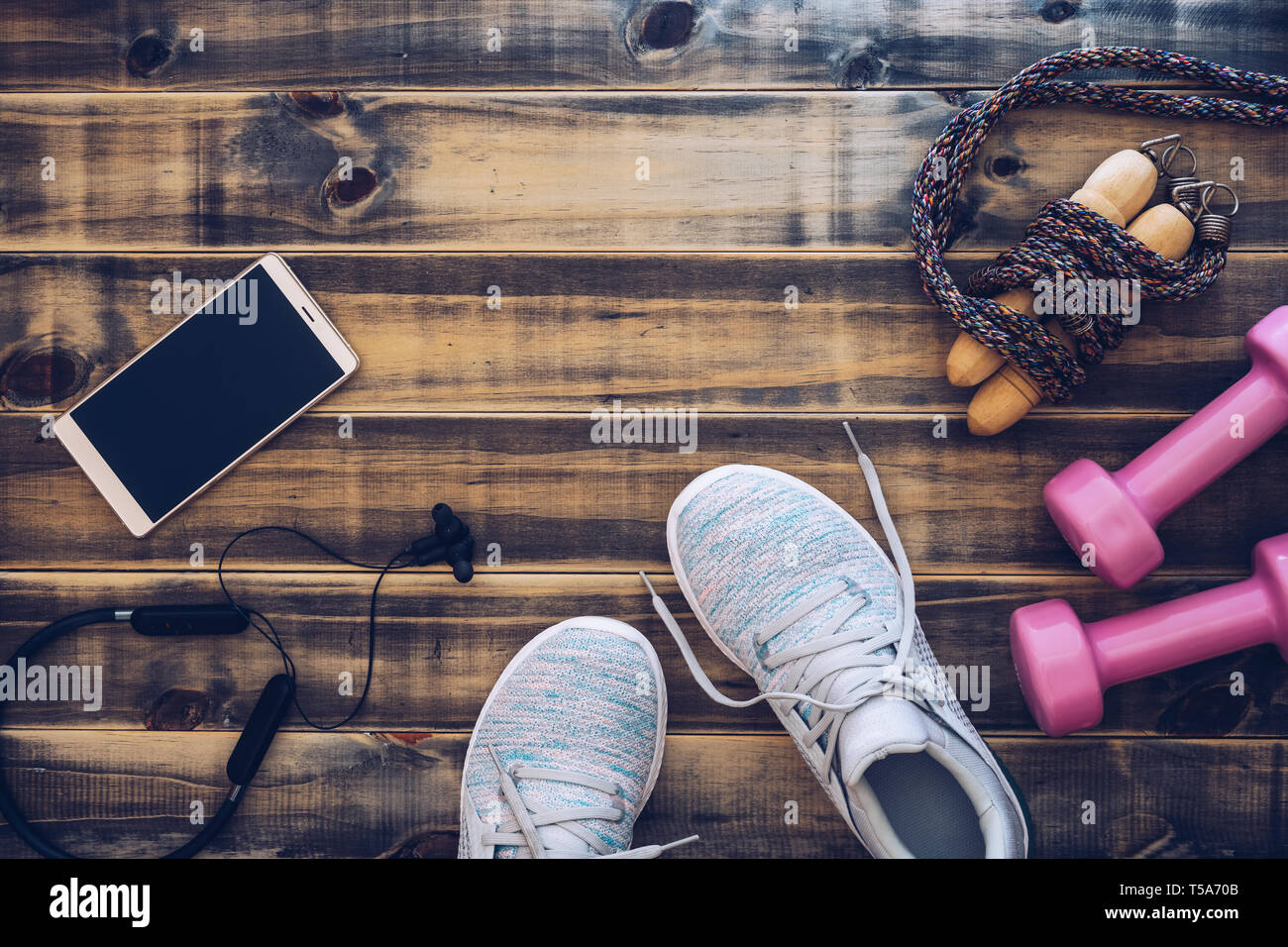 Fitness and healthy active lifestyle background concept. Training ...