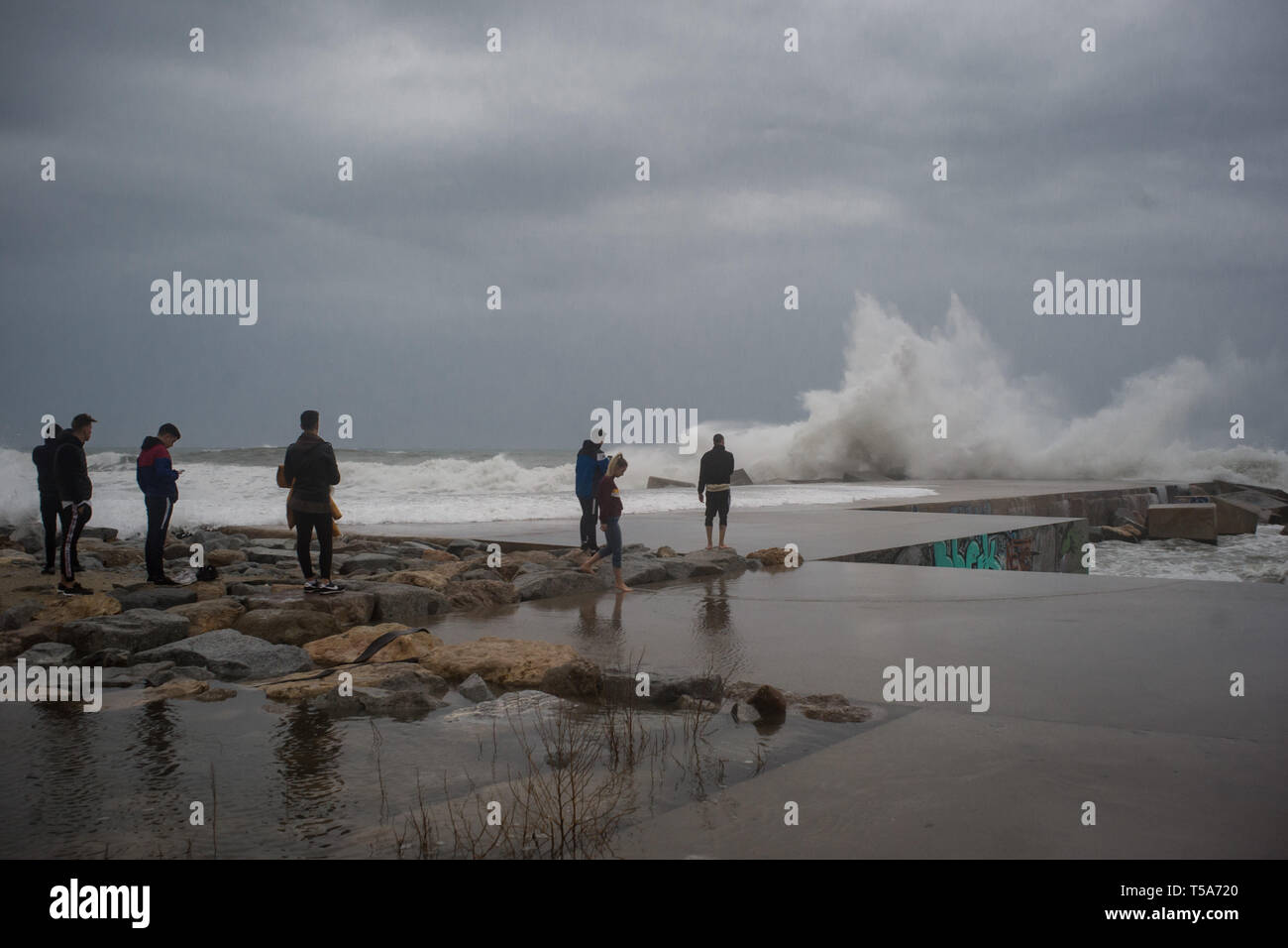 Heavy winds mediterranean hi-res stock photography and images - Alamy