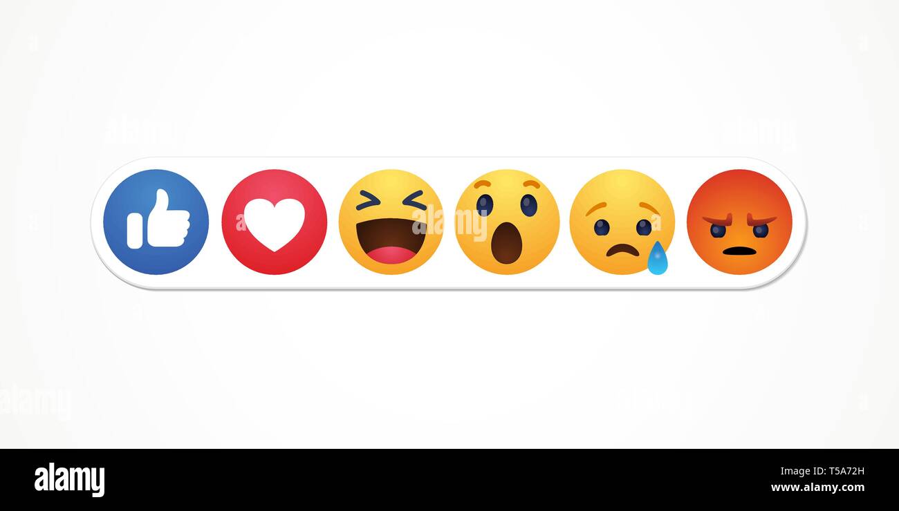 Facebook emoticon hi-res stock photography and images - Alamy