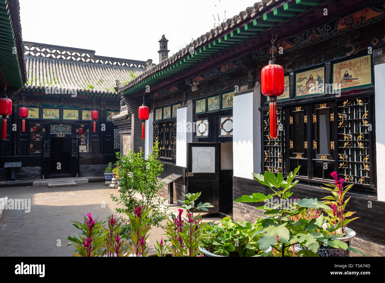 Aug 2013 - Pingyao, Shanxi province, China - One of the courtyards of ...