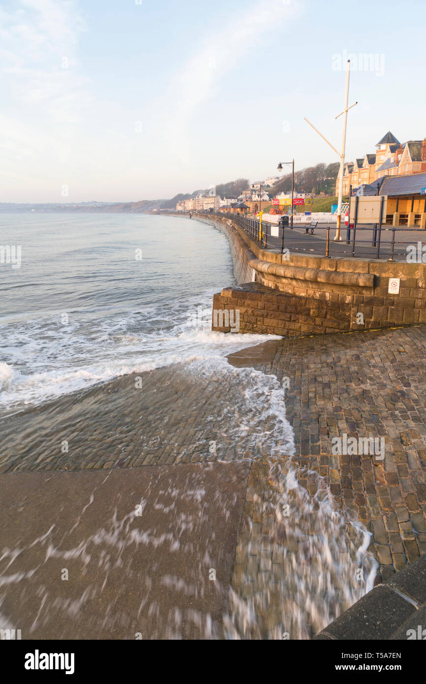 Sunrise at Filey Bay, Yorkshire, UK Stock Photo - Alamy
